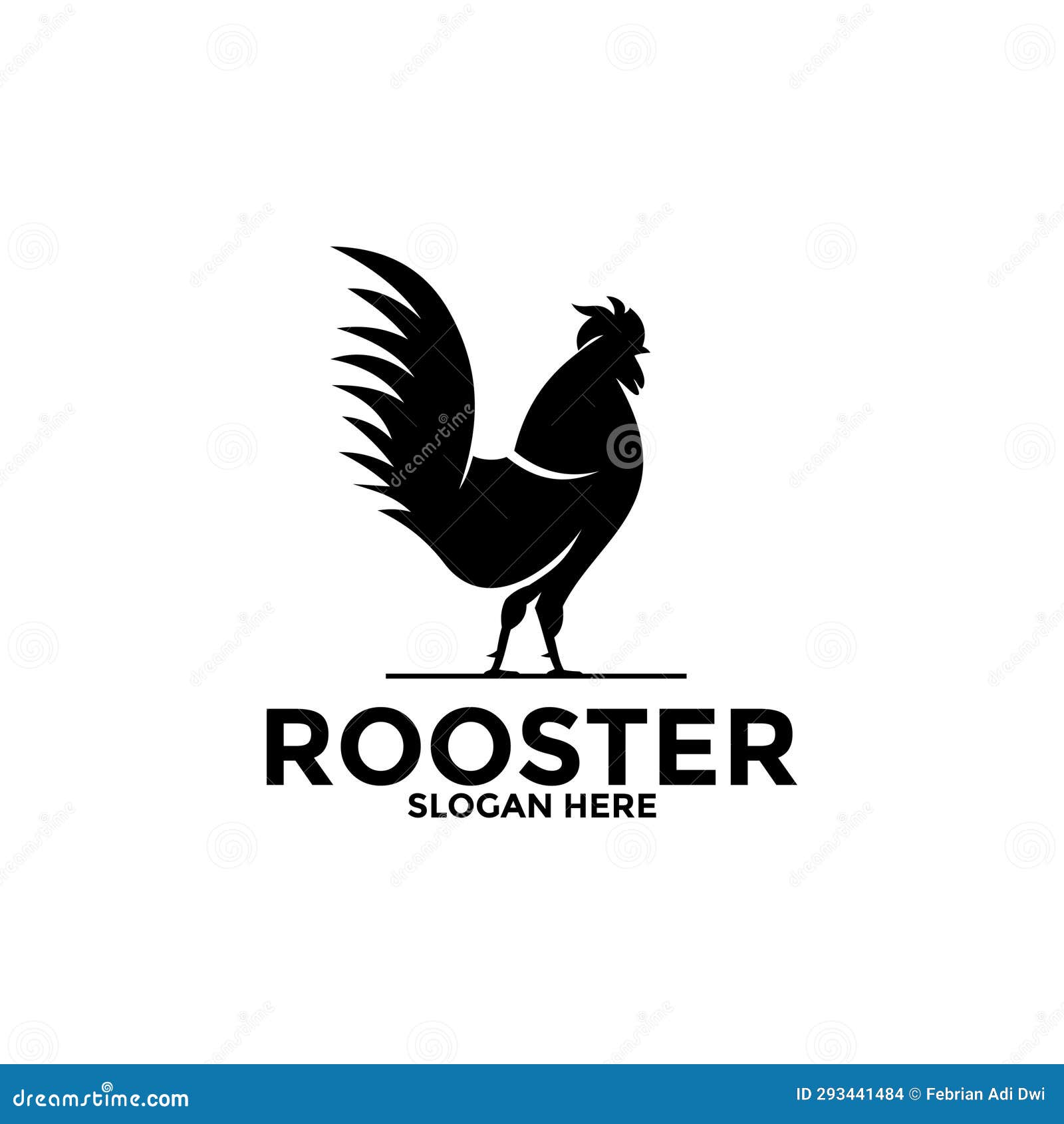 Rooster Logo Design Vector, Roster Icon Logo Template Stock Vector ...