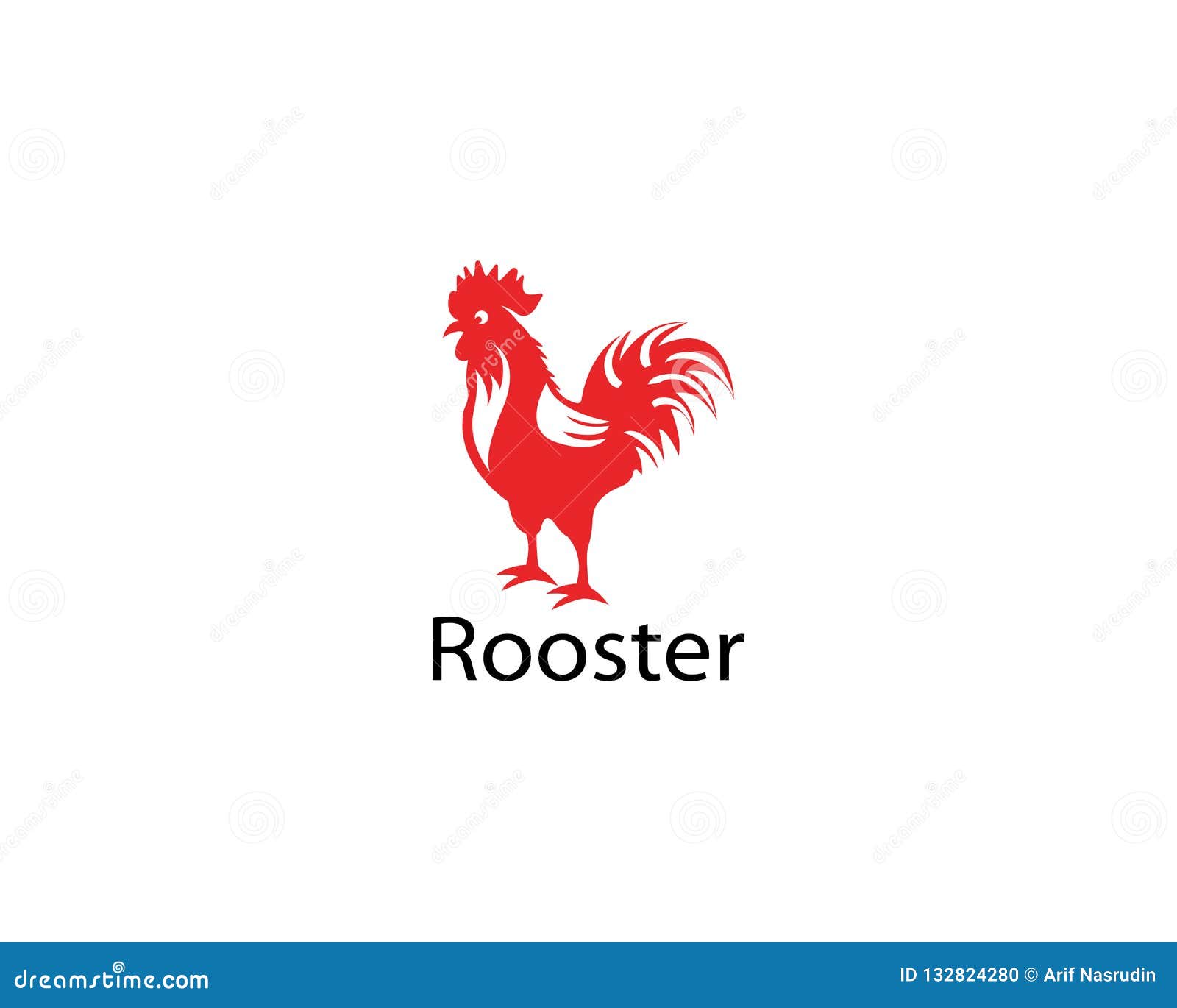 Rooster Logo Template Design Stock Illustration - Illustration of ...