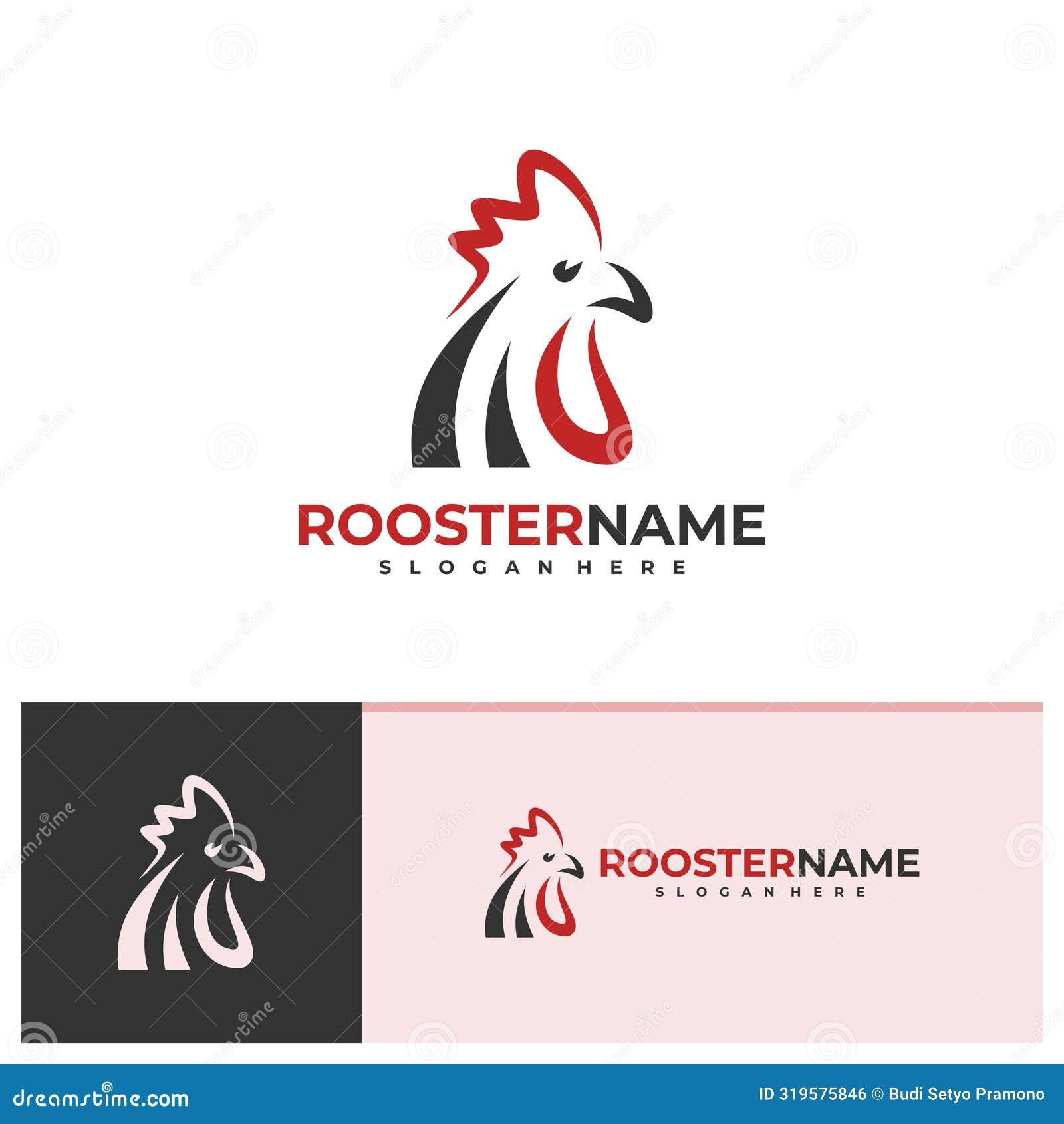Rooster Logo Vector Template, Creative Rooster Head Logo Design ...