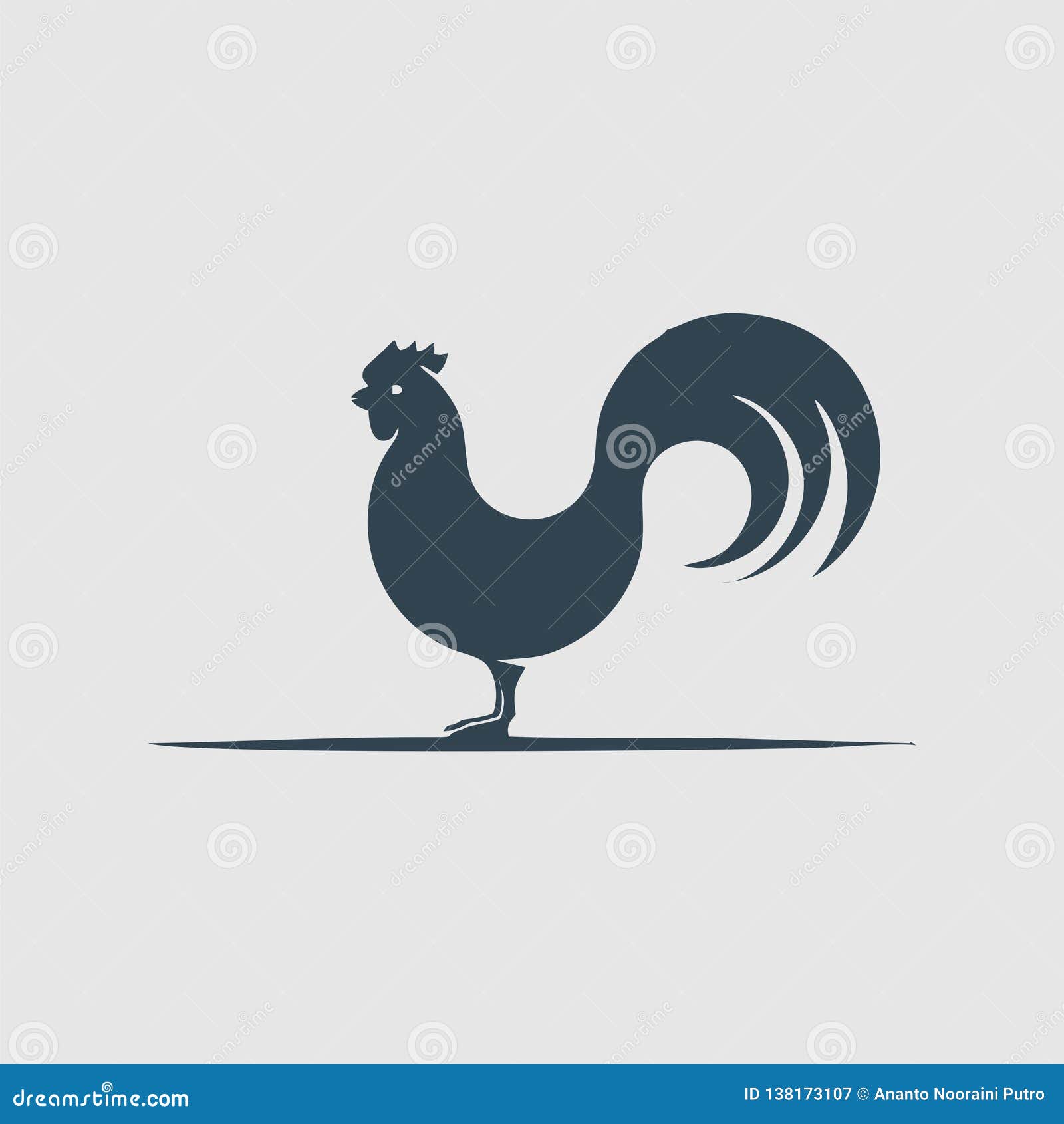 The Rooster Monogram Logo Inspiration Stock Image - Illustration of ...