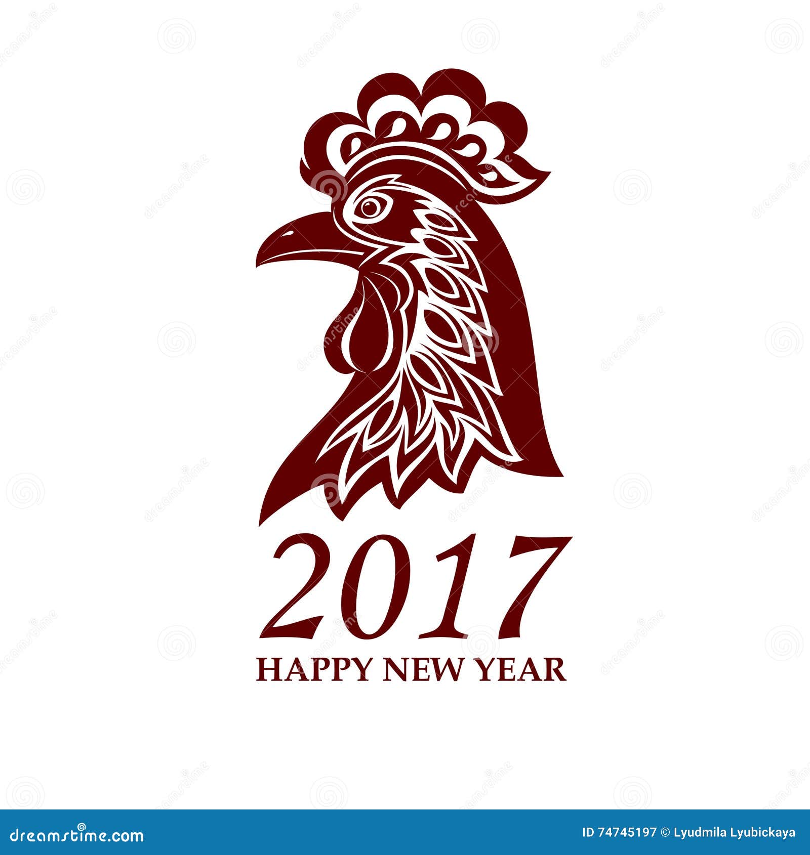 Rooster Symbol of 2017 Year Stock Vector - Illustration of sign, logo ...
