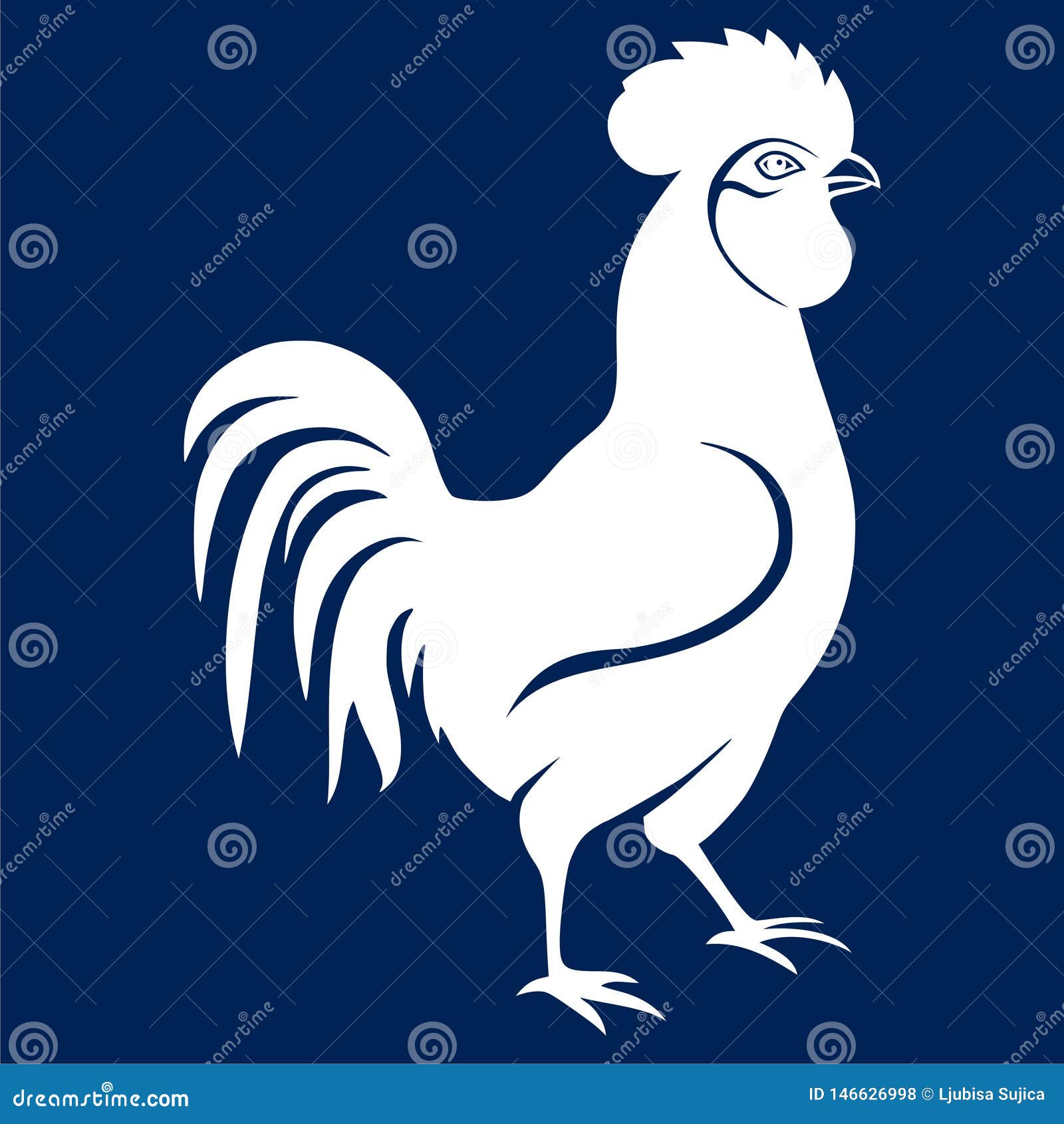 Rooster - Vector Illustration Stock Vector - Illustration of design ...
