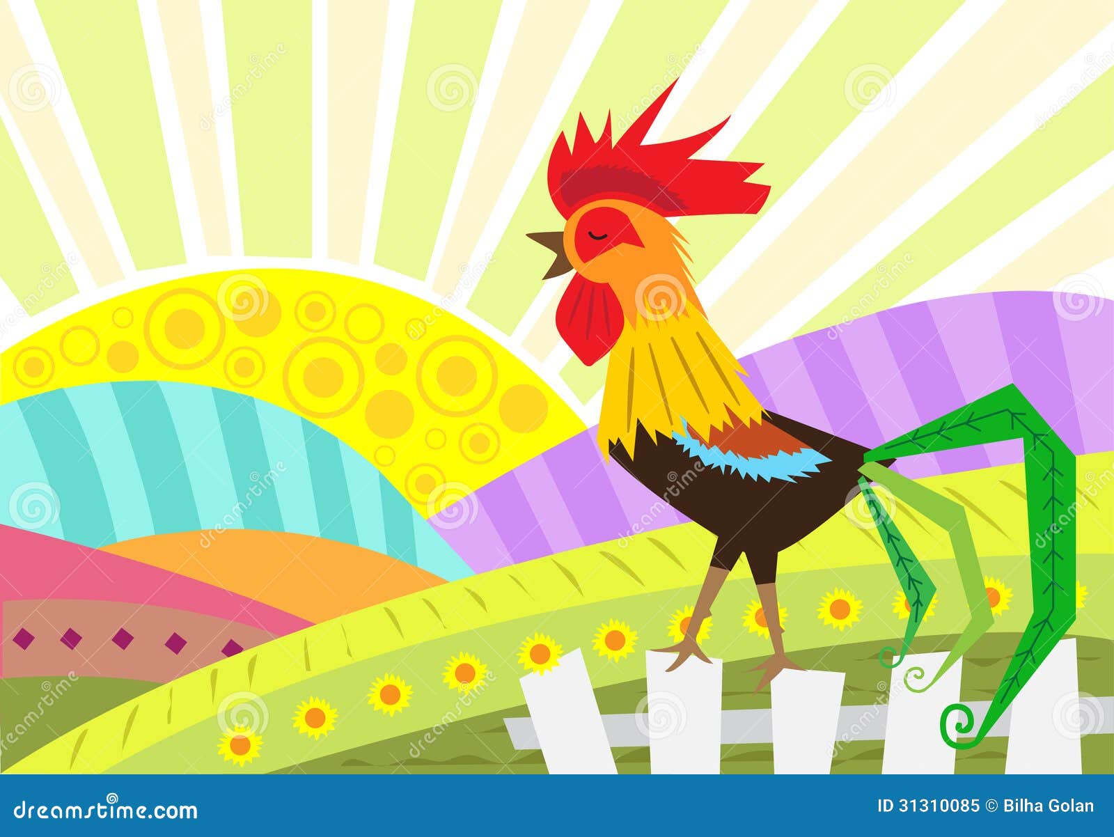 Rooster Morning Clipart