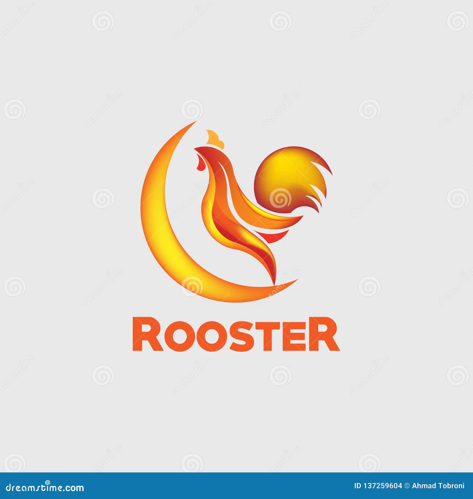 Rooster Logo Vector Template Design Illustration Stock Vector ...