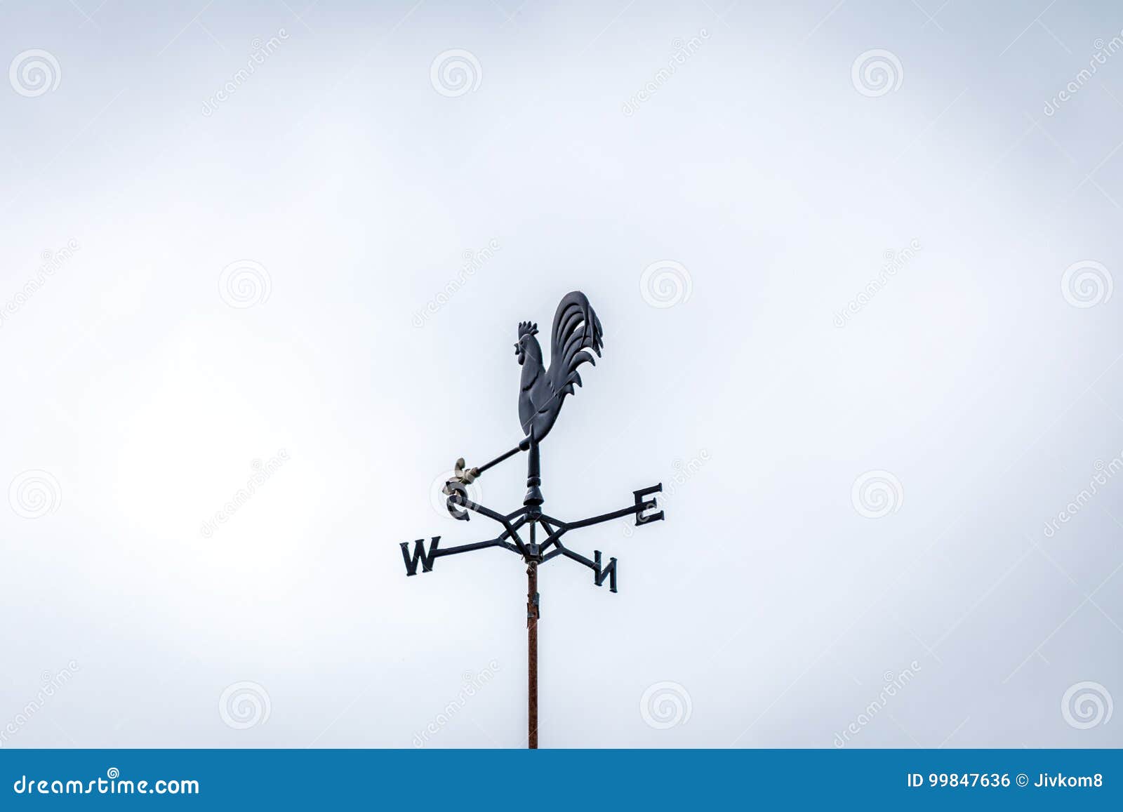 Rooster wind vane stock photo. Image of arrow, weathercock - 99847636