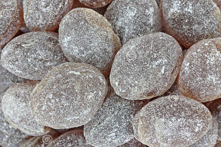 Root Beer Flavored Hard Candy Close View Stock Image - Image of oval ...