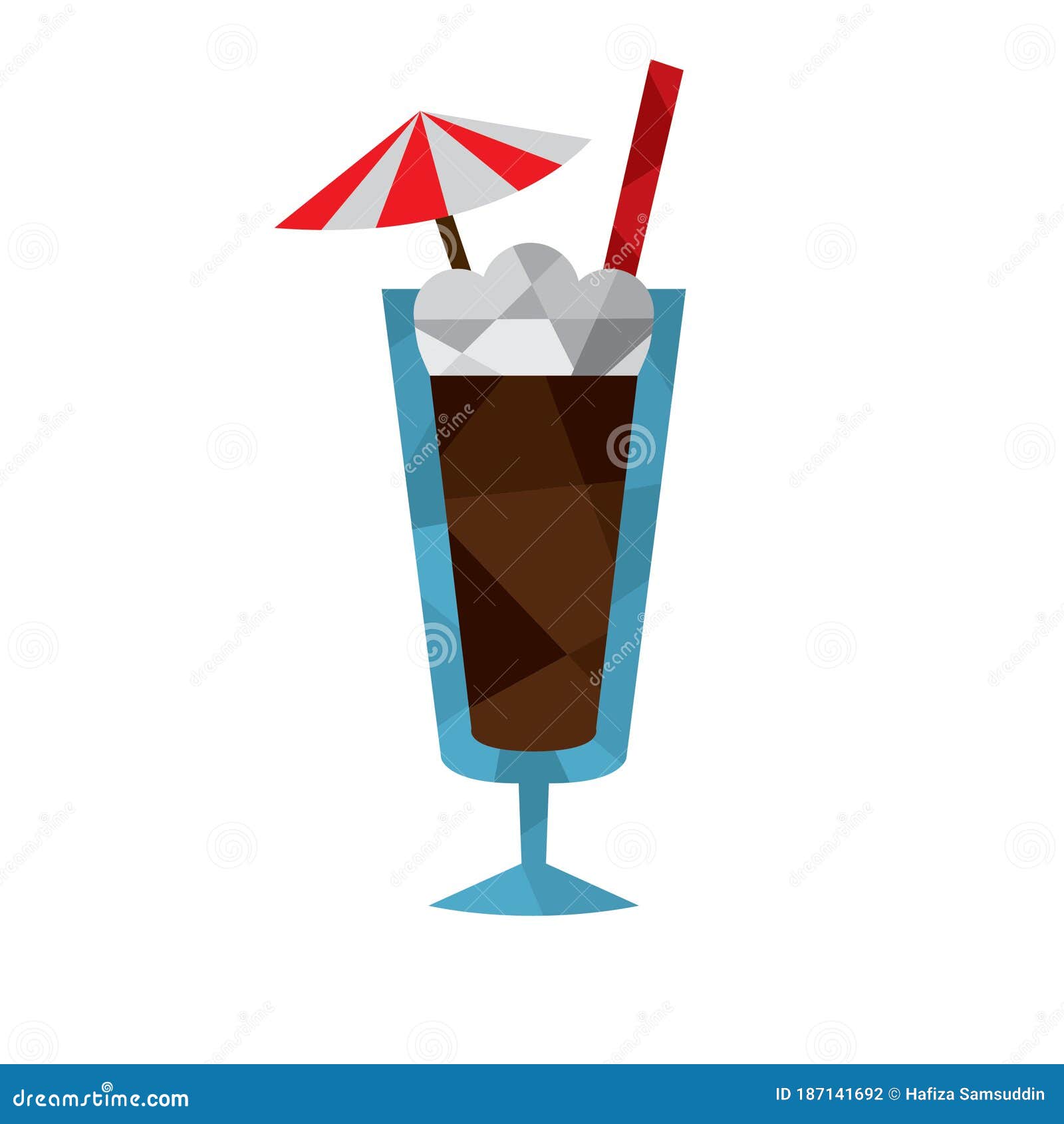 Root Beer Float. Vector Illustration Decorative Design Stock Vector ...