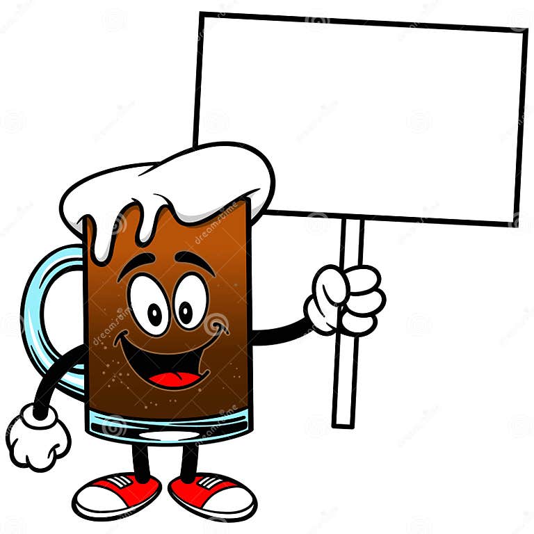 Root Beer with Sign stock vector. Illustration of blank - 72948495