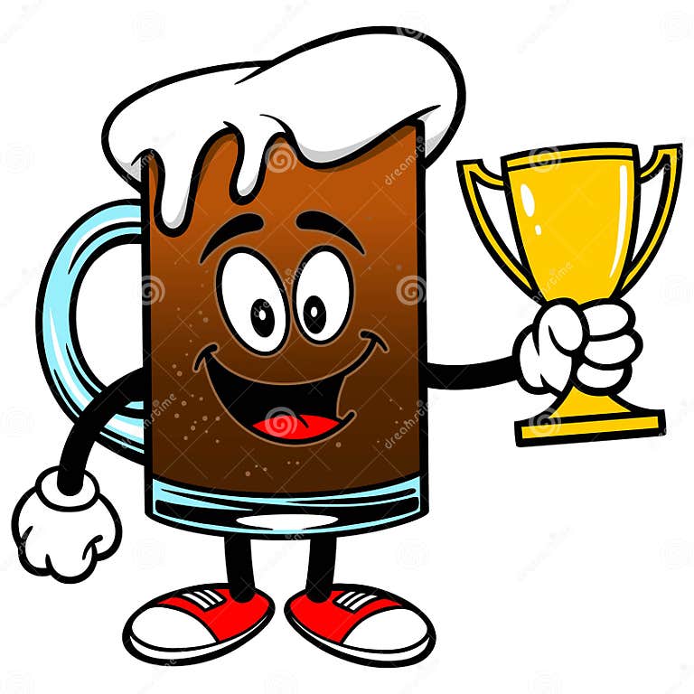 Root Beer with Trophy stock vector. Illustration of soda - 72949031
