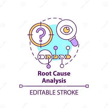 Root Cause Analysis Concept Icon Stock Vector - Illustration of root ...