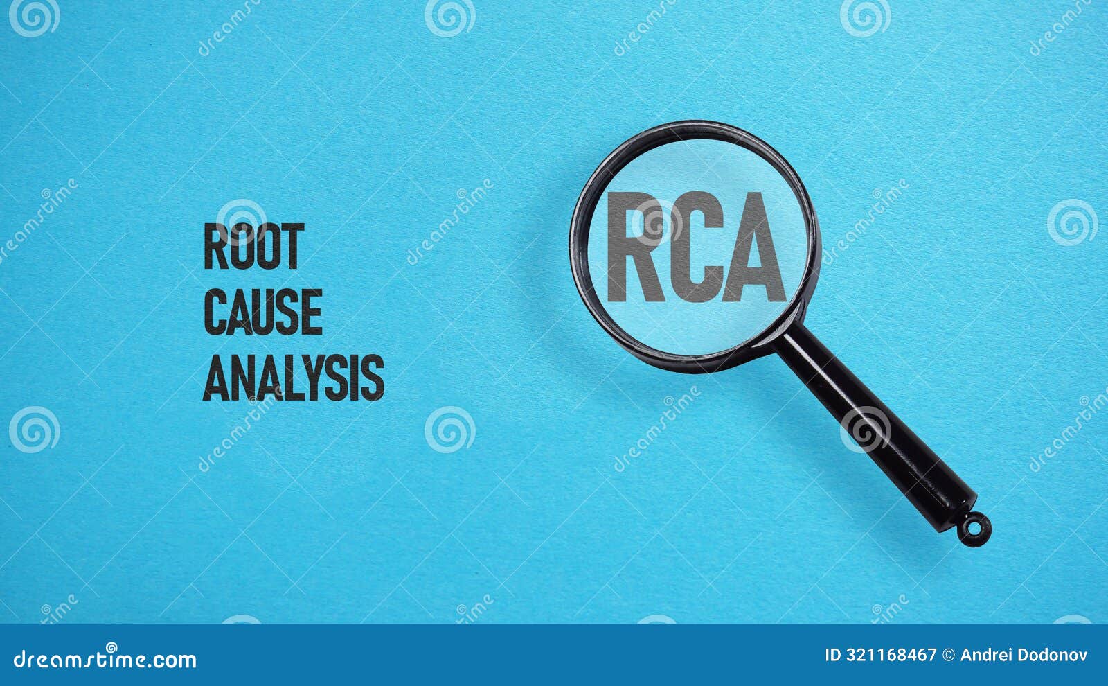 Root Cause Analysis RCA is Shown As the Business Concept Stock Image ...