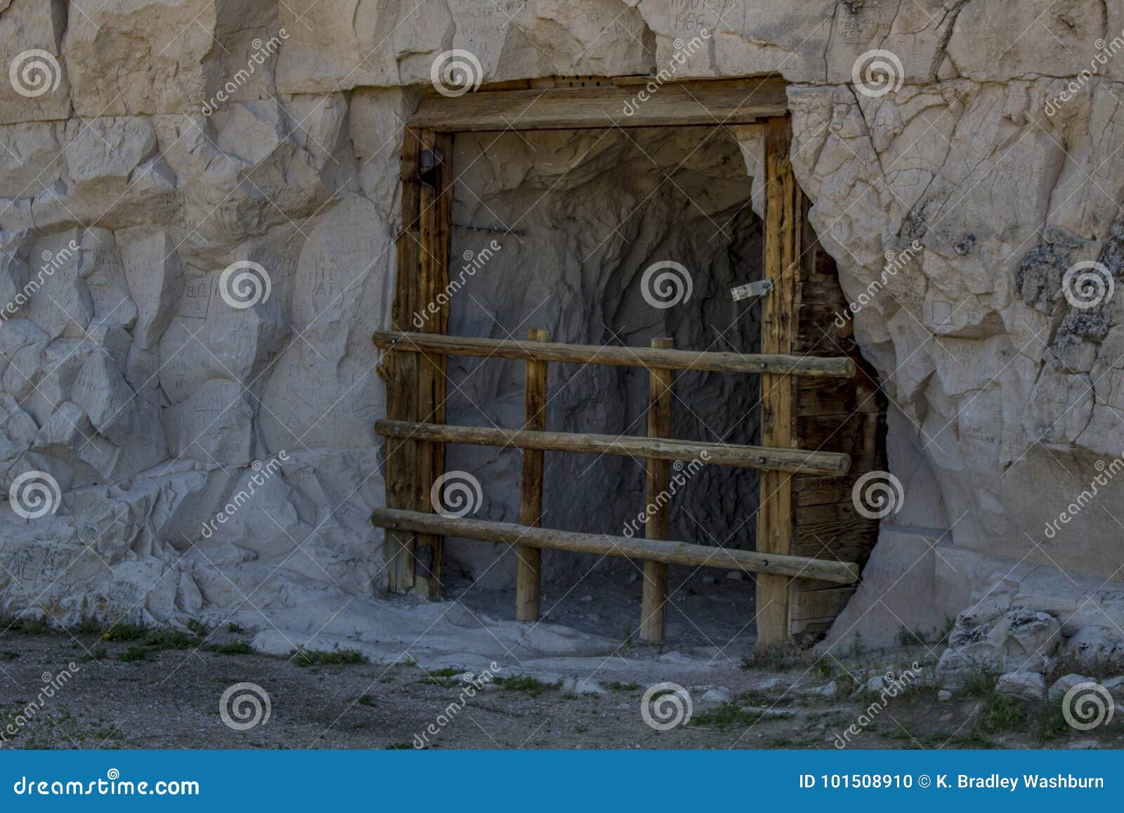 Root Cellar at Register Cliff Stock Photo - Image of landmark, emigrant ...