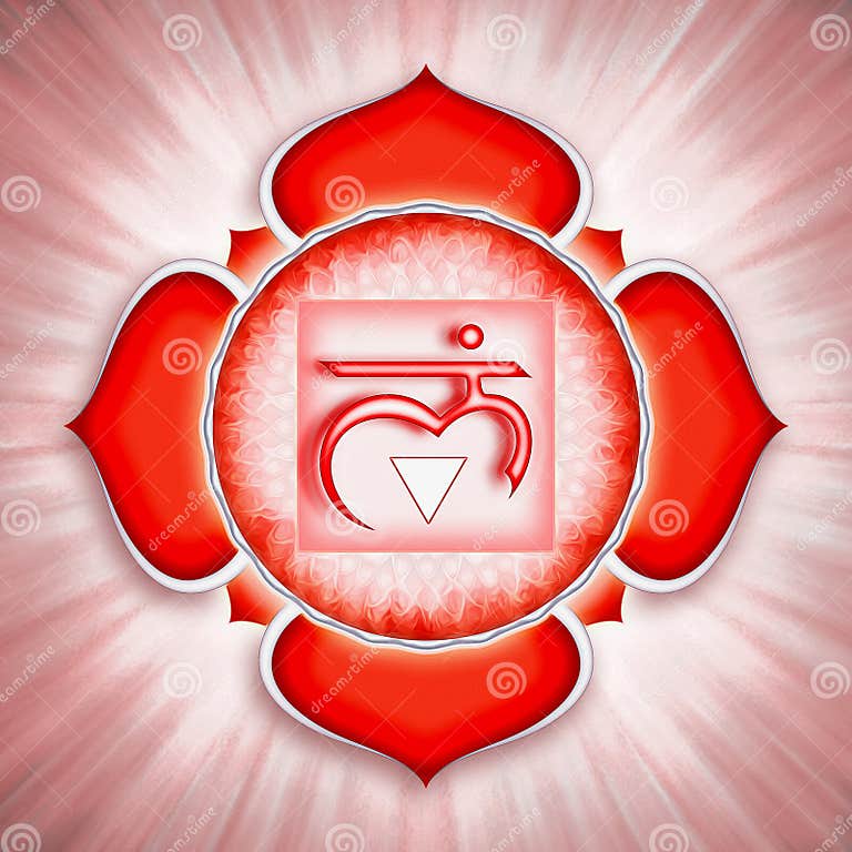 Root Chakra Symbol stock illustration. Illustration of yoga - 71841285