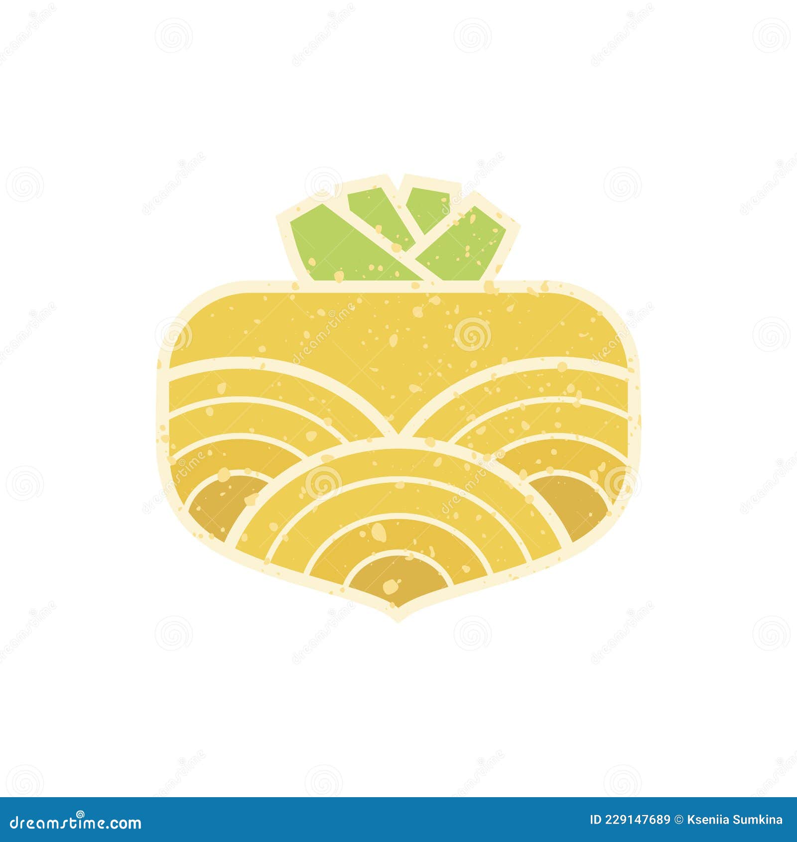 Root Crop. Turnip Icon with Pattern on White Stock Vector ...