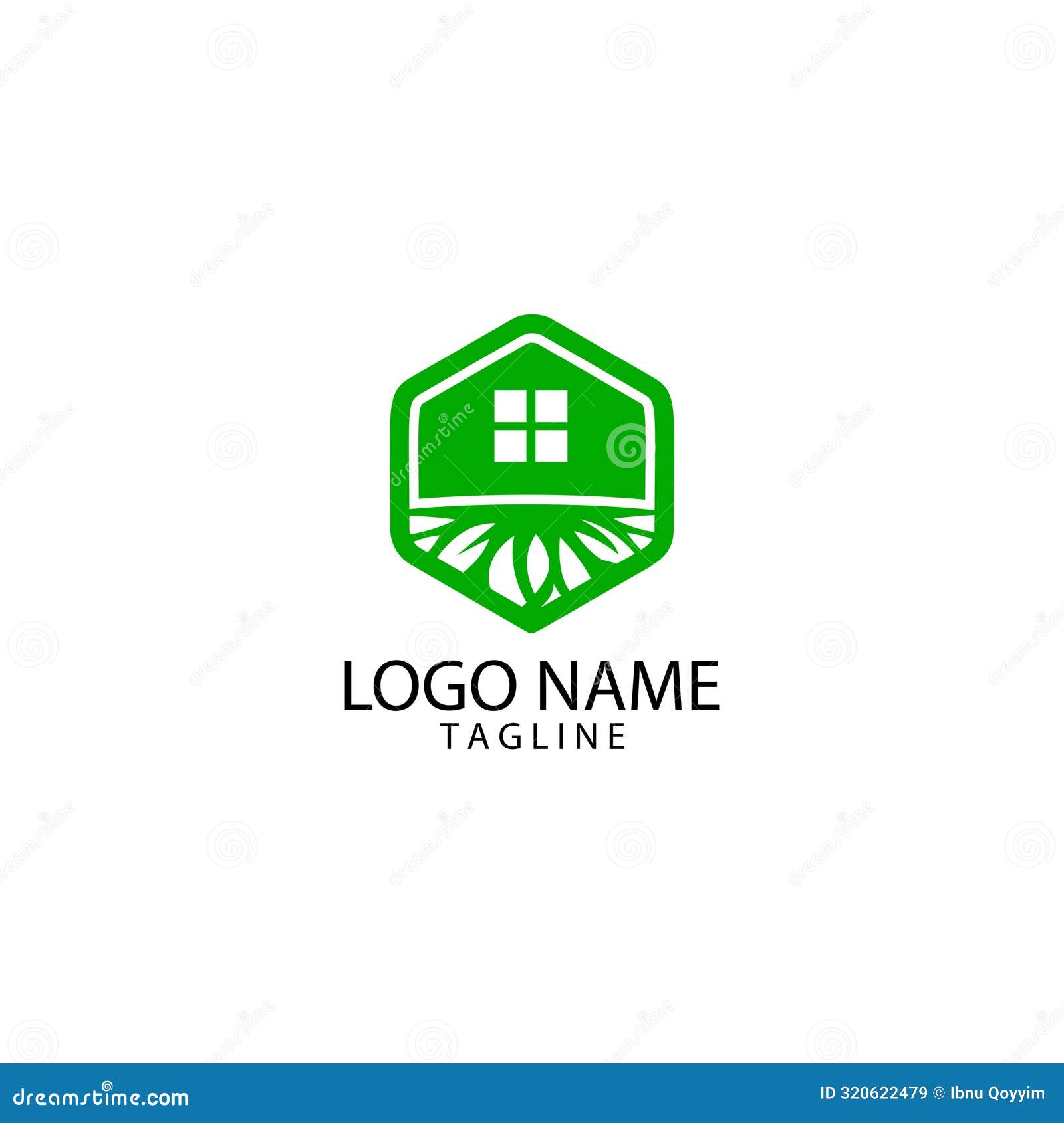 Root House Logo Design Vector Stock Vector - Illustration of isolated ...