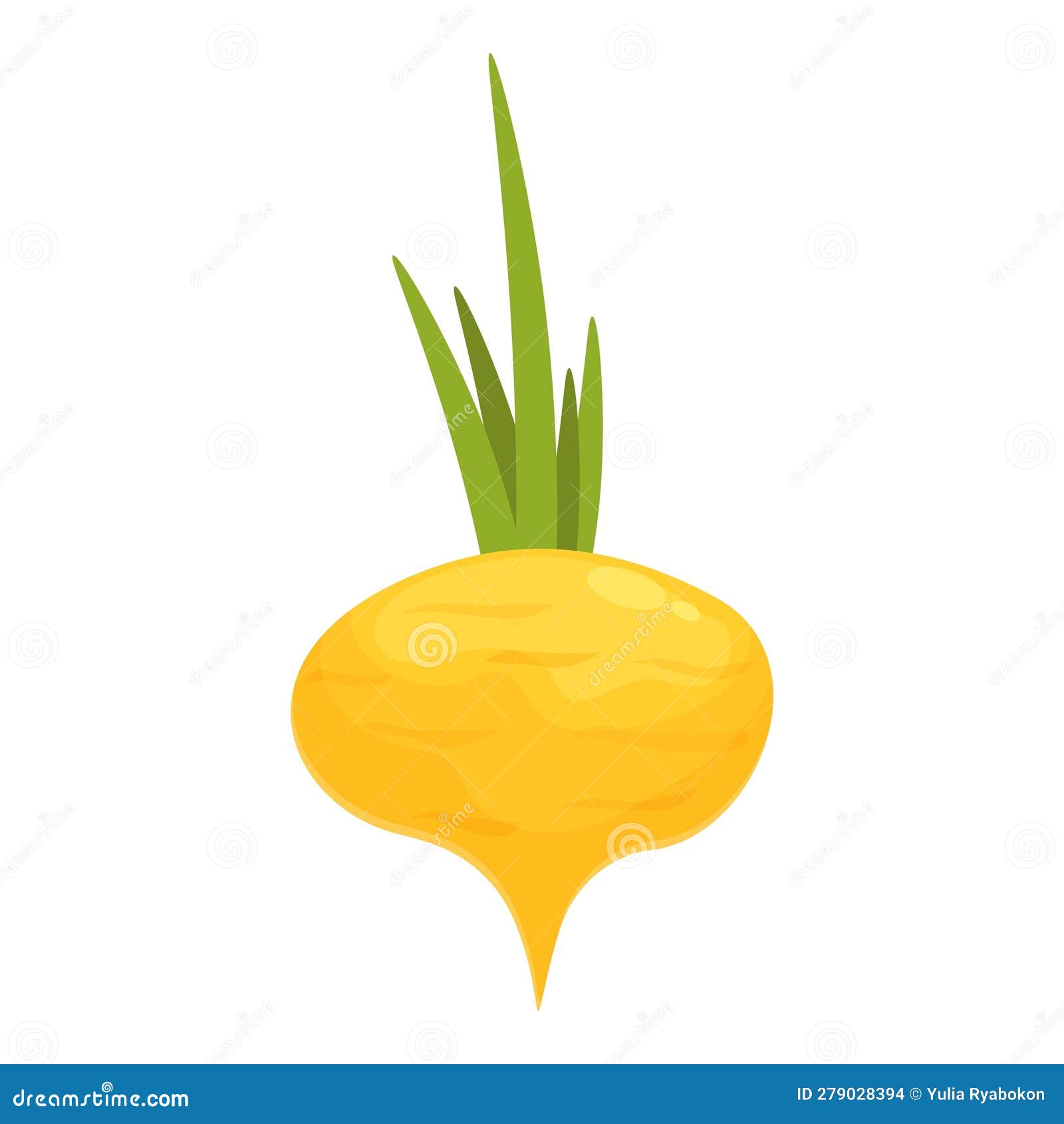 Root Icon Cartoon Vector. Green Vegetable Stock Vector - Illustration ...