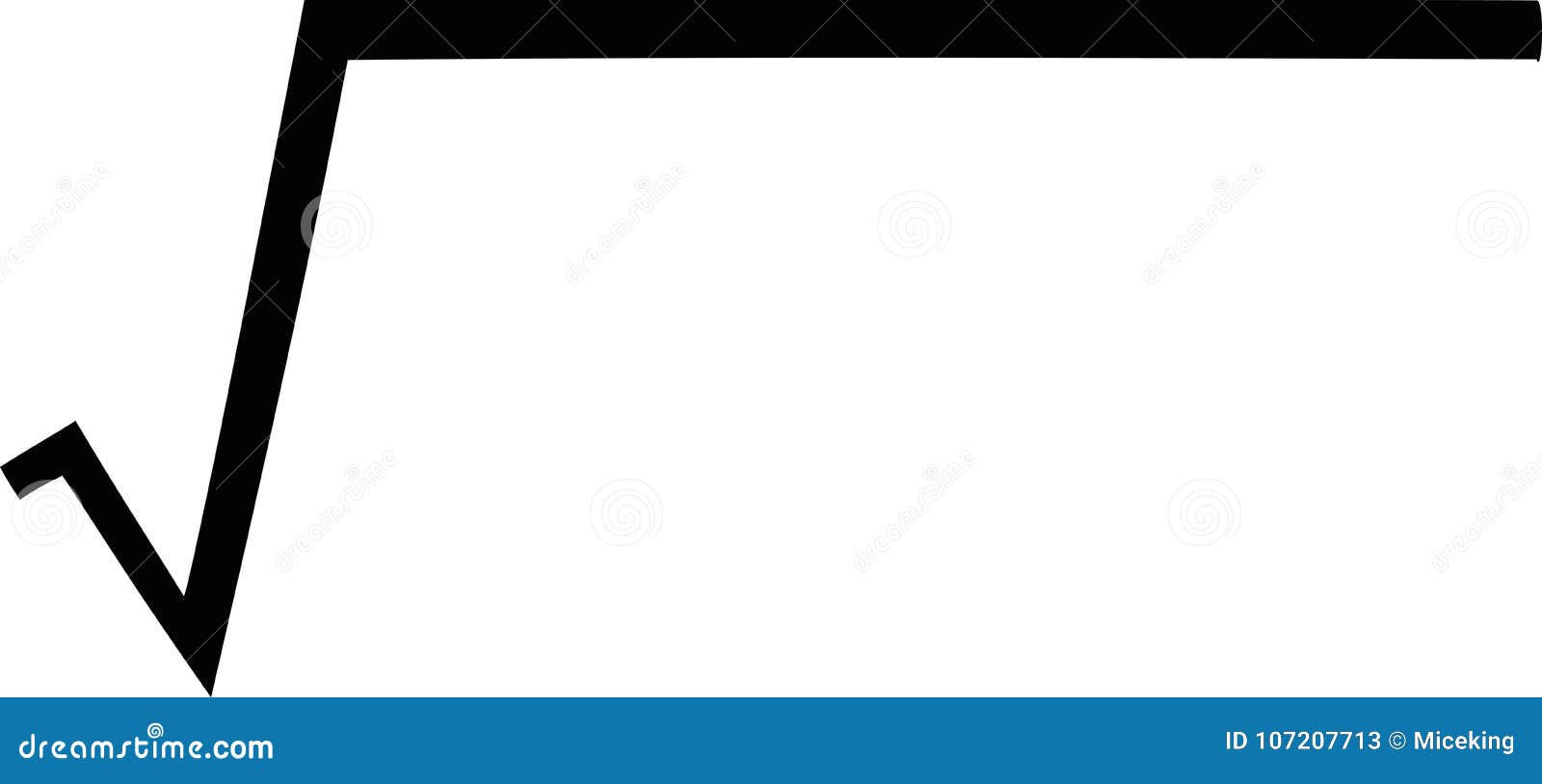 Root icon maths stock vector. Illustration of equation - 107207713