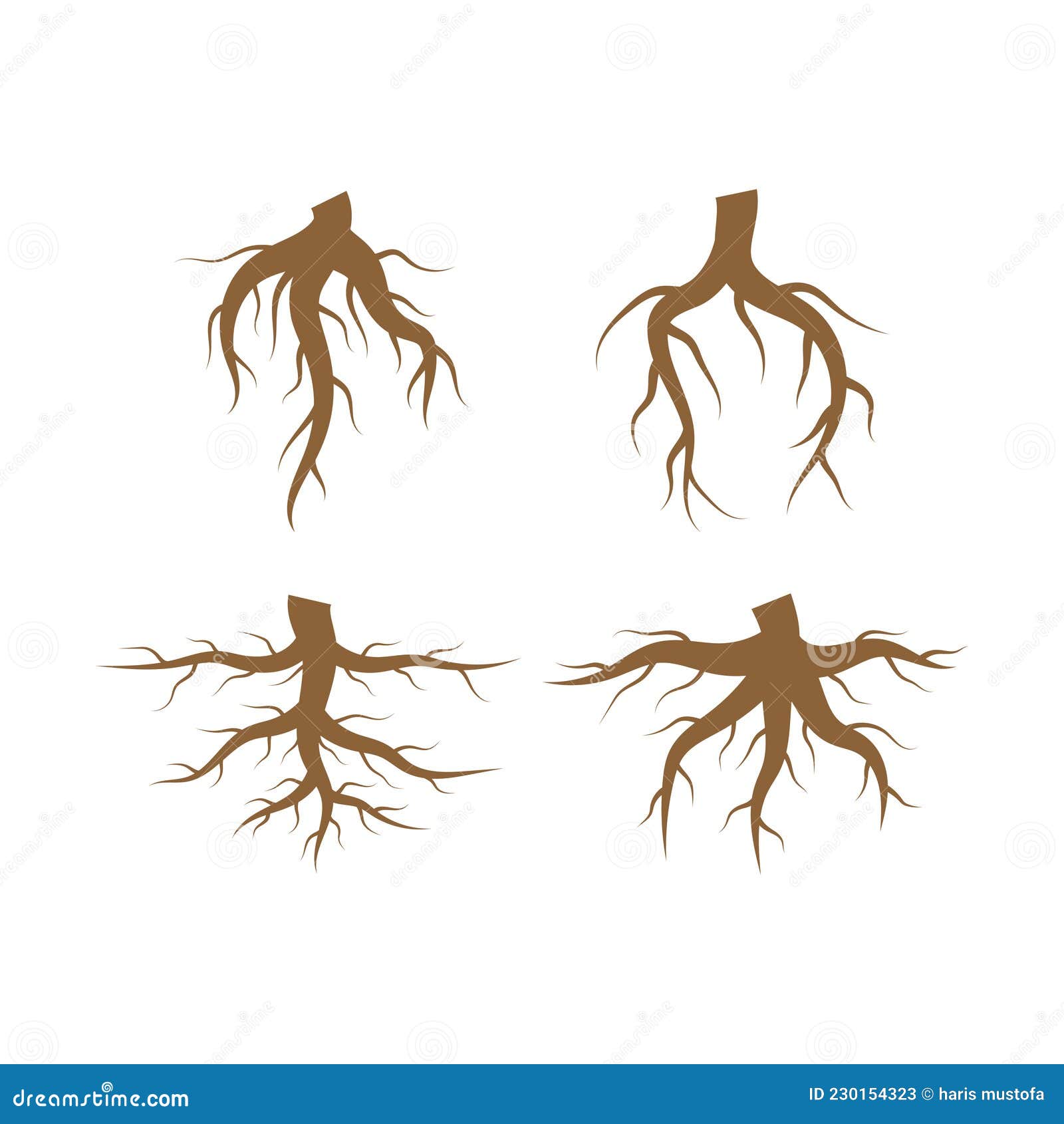 Root Icon Set Design Illustration Vector Template Stock Vector ...