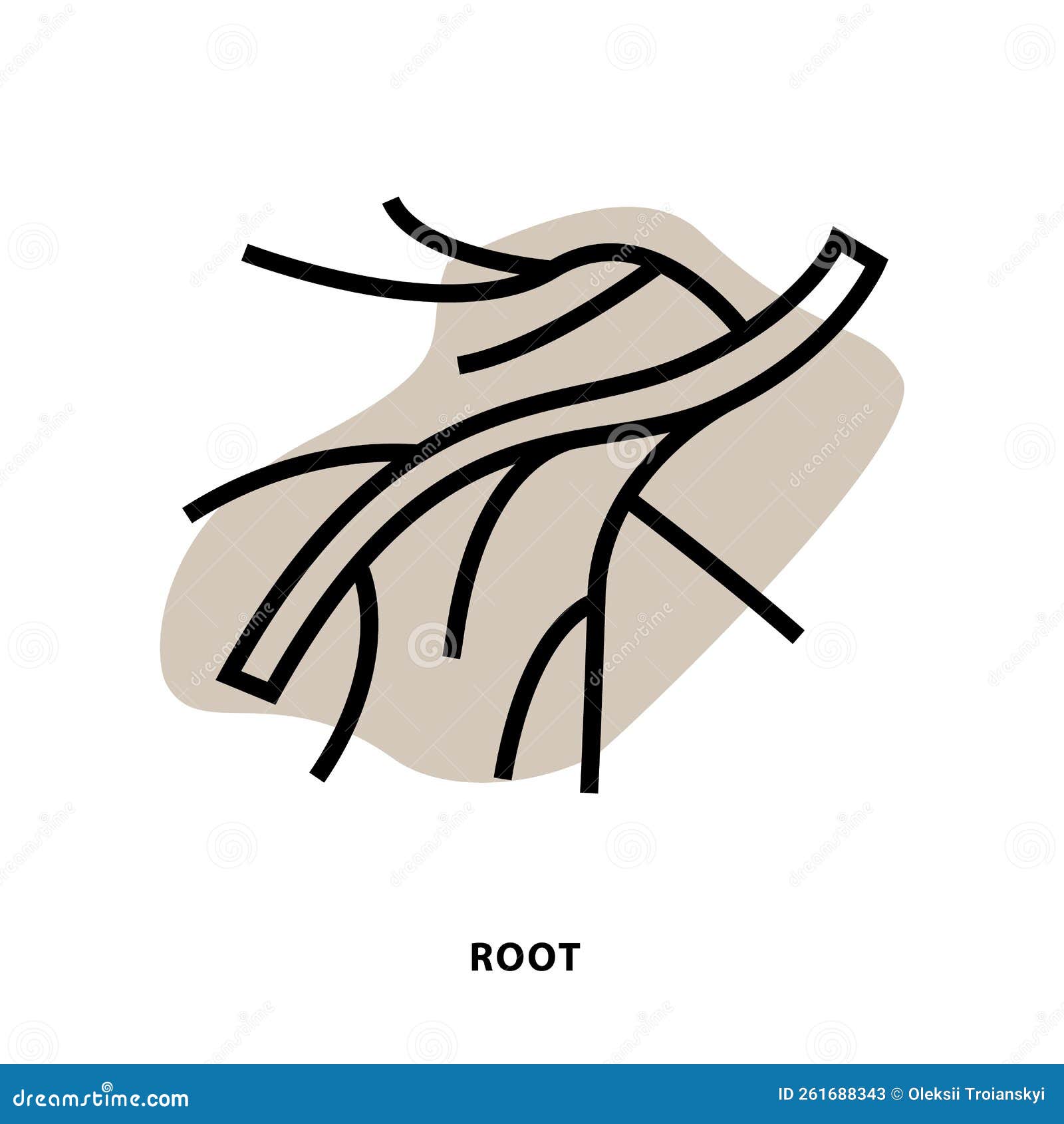 Roots Line Icons Collection. Growth, Foundation, Anchorage, System ...