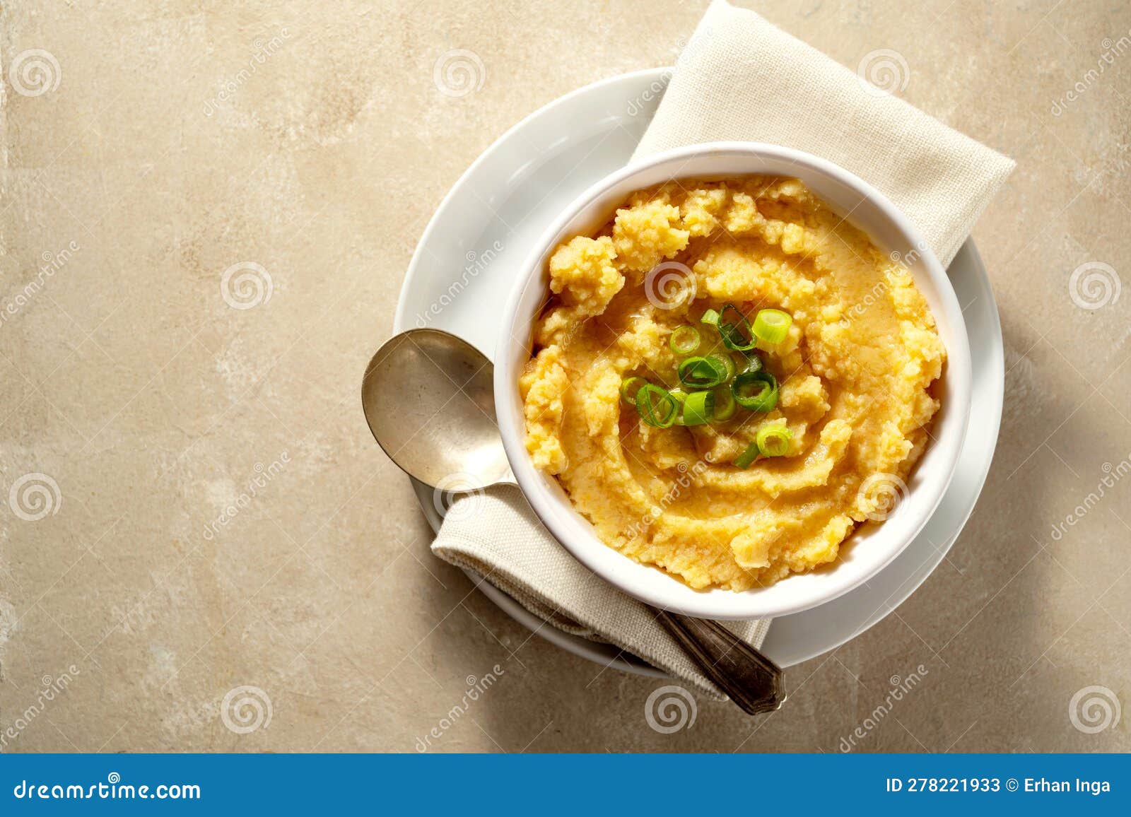 Root Mash. Root Vegetables Mashed in a Bowl. Garnished with Oil and ...