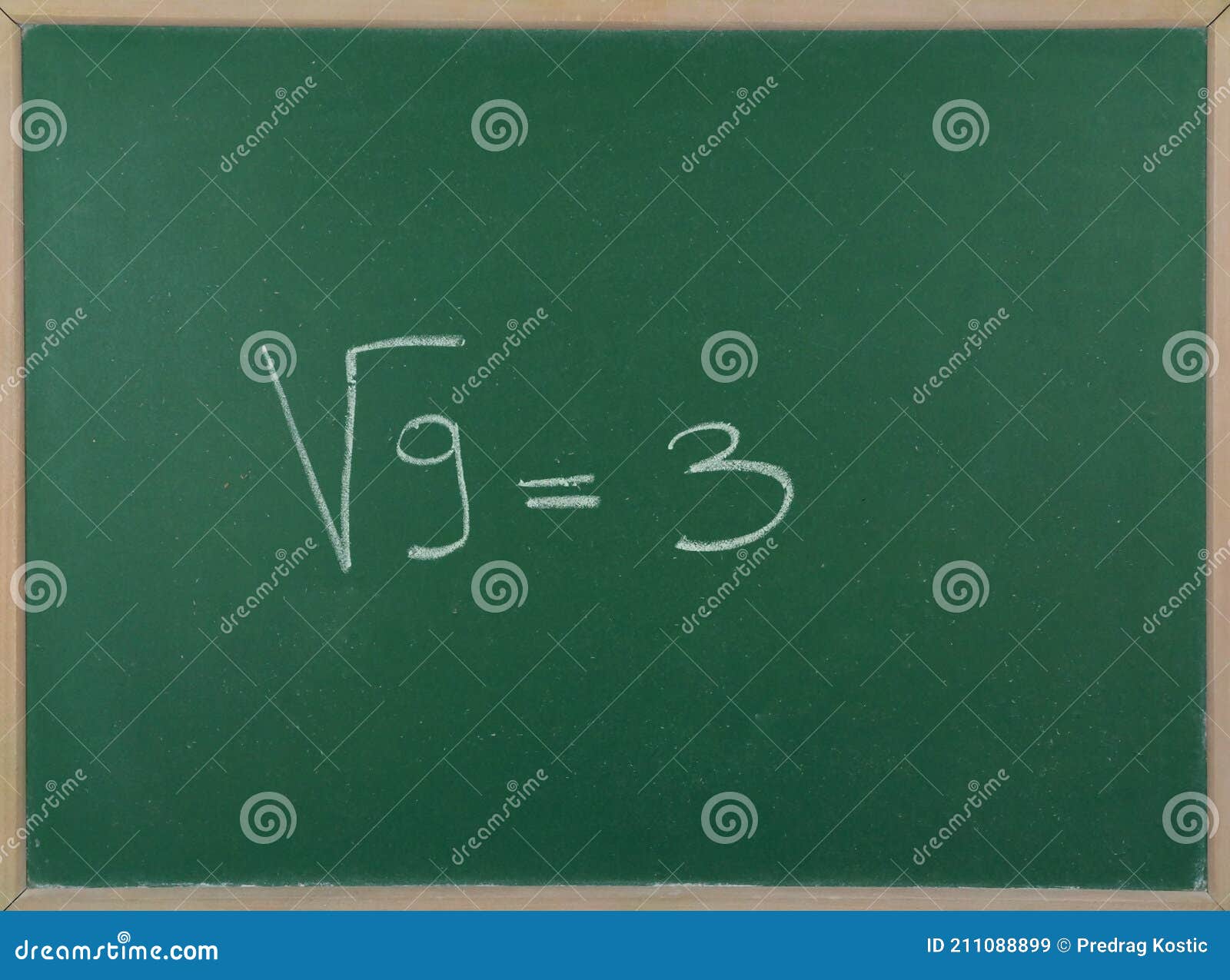 The Root of Number 9 is Equal To Number 3. Stock Image - Image of ...