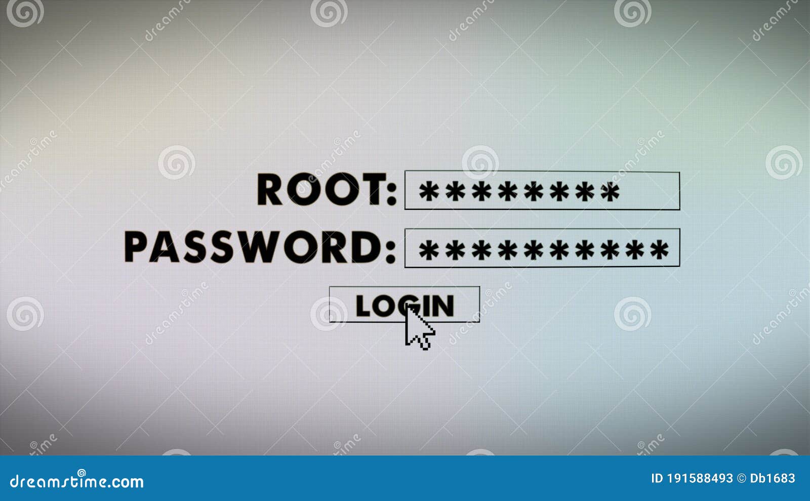 Root Password Login Screen - Access Stock Image - Image of firewall ...