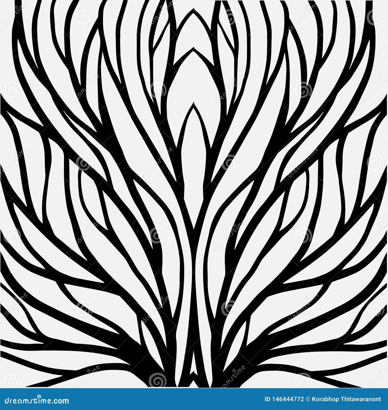 Root Pattern Illustration for Textile and Printing Stock Vector ...