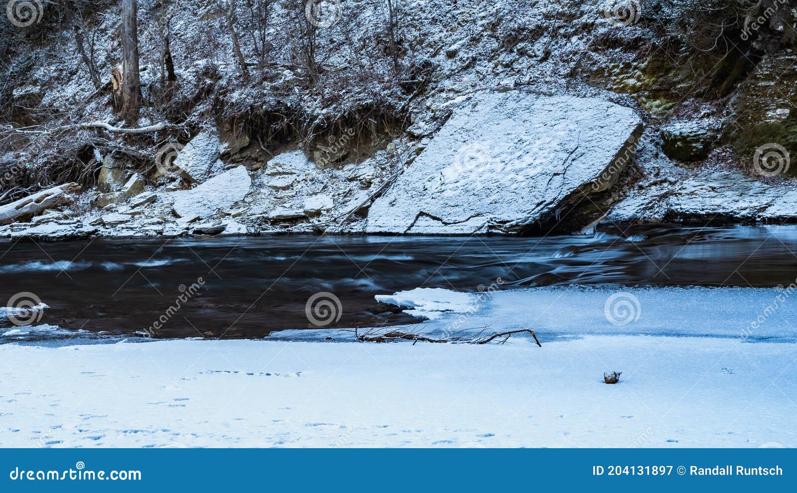 Root River in Root River Park Stock Image - Image of current, river ...