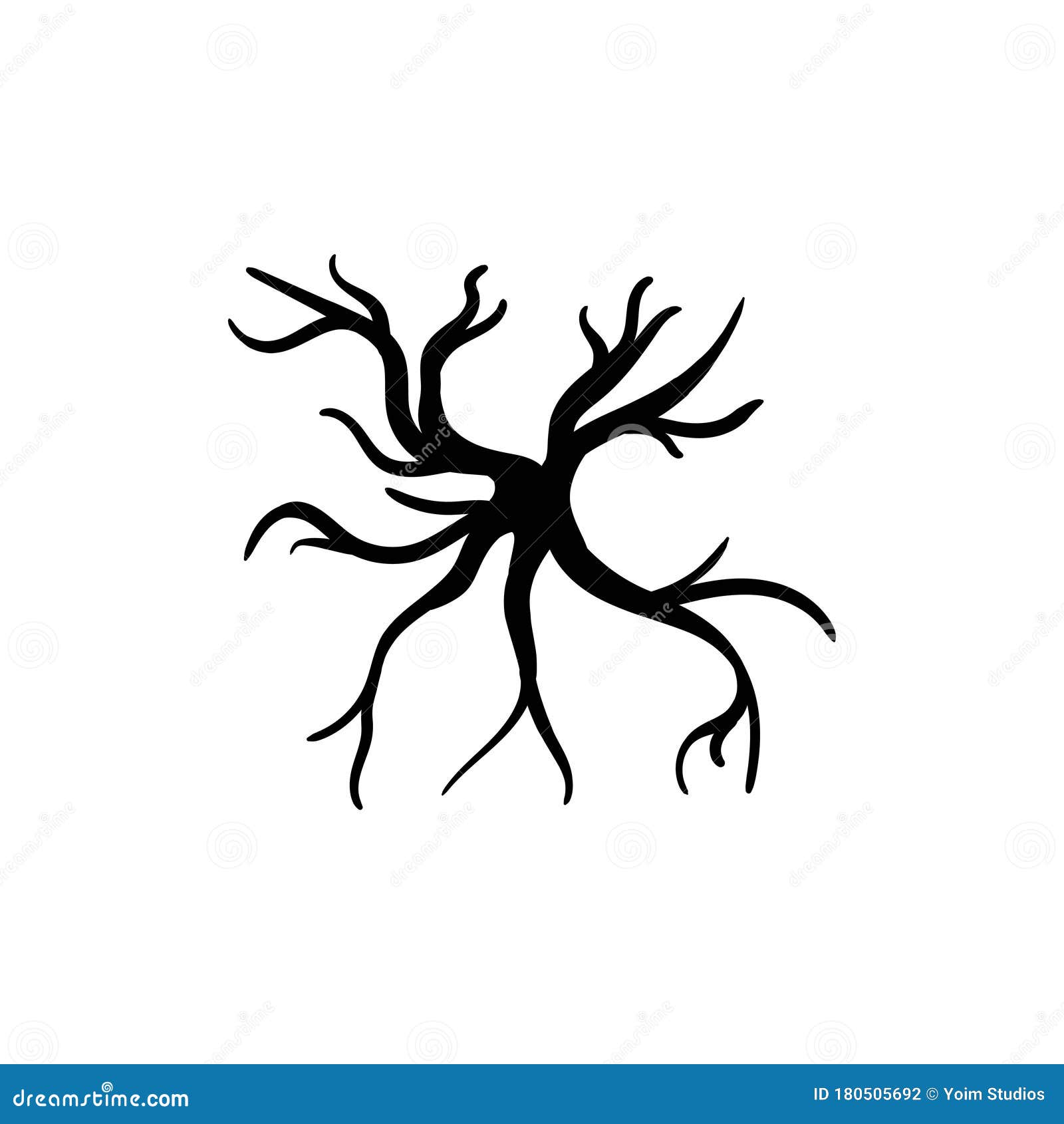 Root Silhouette Vector Graphic Design Illustration Stock Vector ...