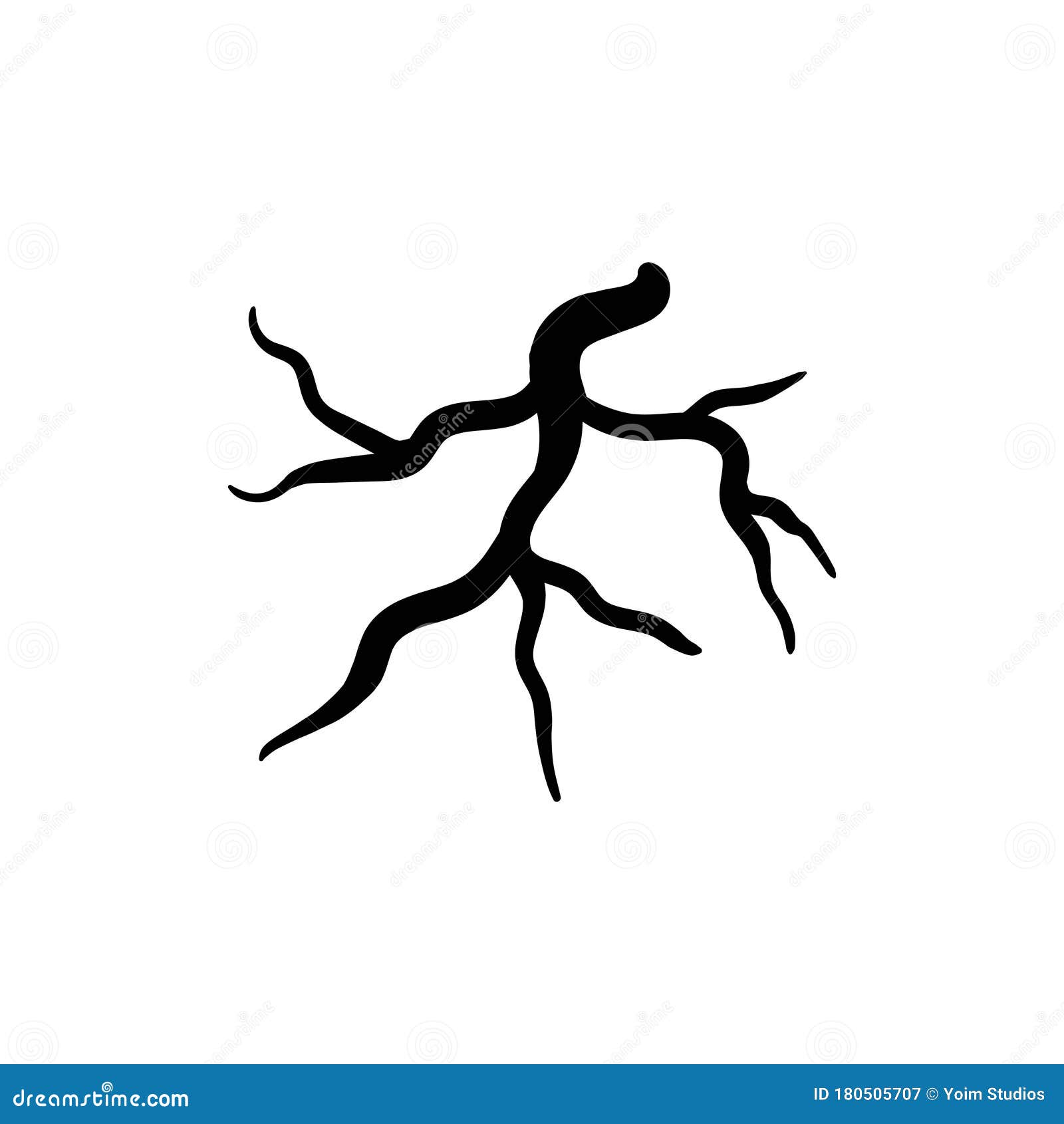 Root Silhouette Vector Graphic Design Illustration Stock Vector ...
