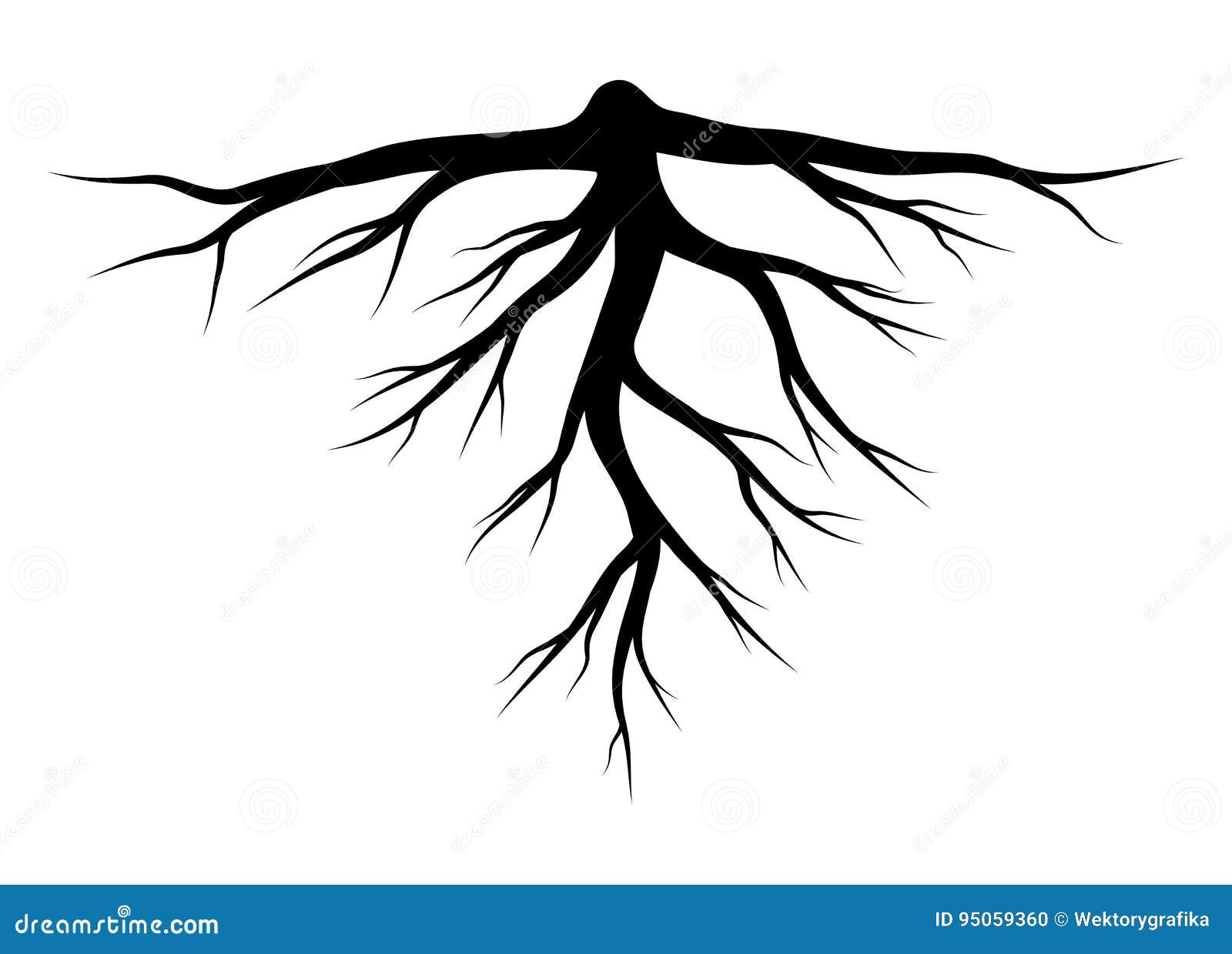 Root Silhouette Vector Symbol Icon Design. Stock Vector - Illustration ...