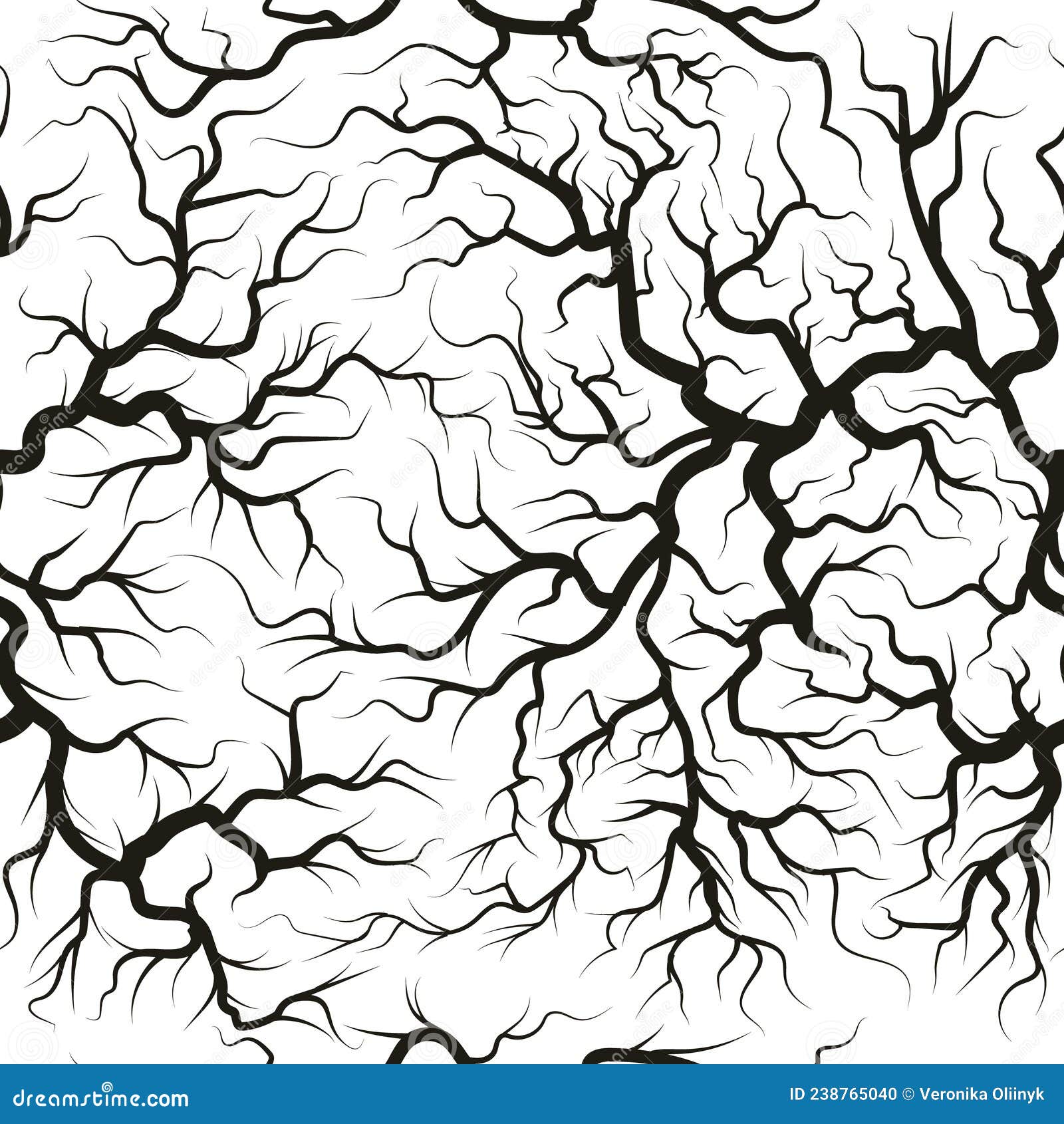 Plants Roots Underground, Soil Cross Section Texture. Generative AI ...