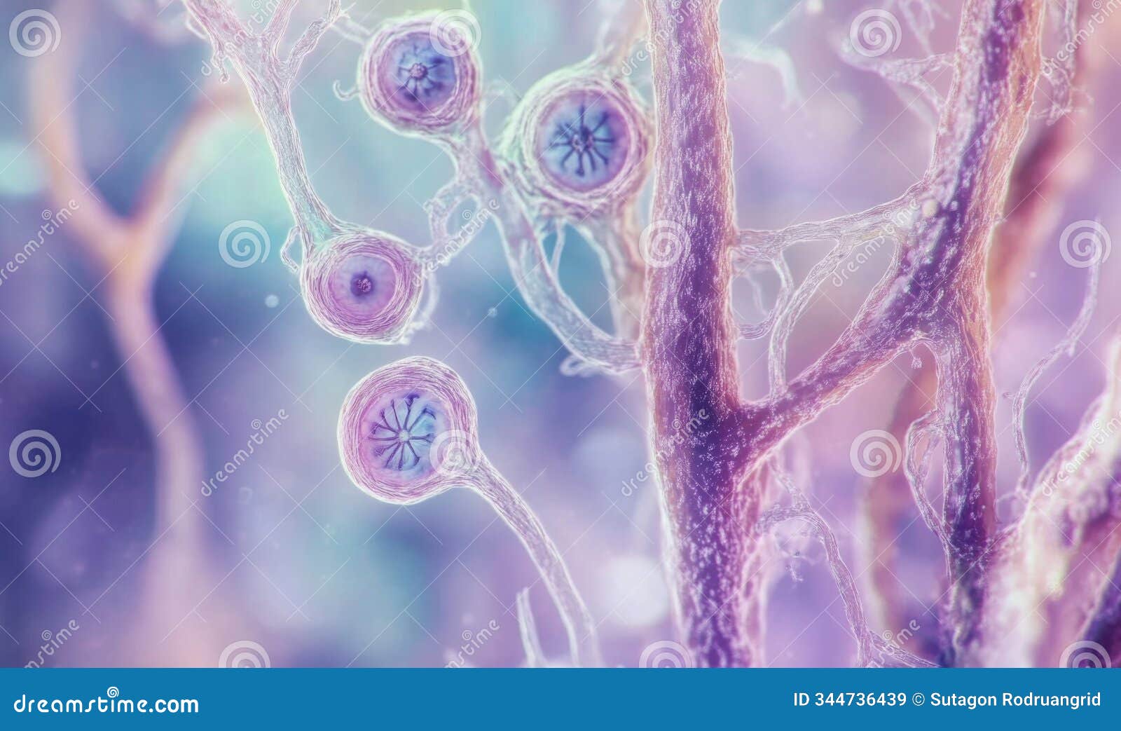 Mitosis In Root Meristem – Light Micrograph Of Onion Cells Stock Image ...
