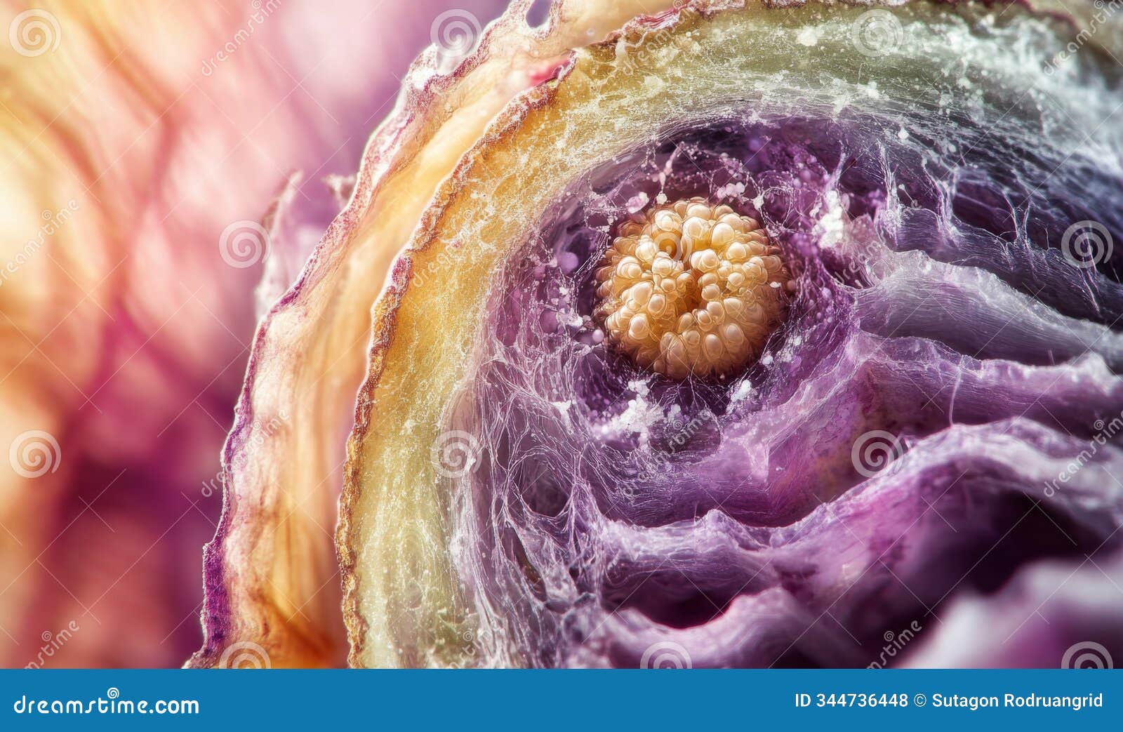 Mitosis In Root Meristem – Light Micrograph Of Onion Cells Royalty-Free ...