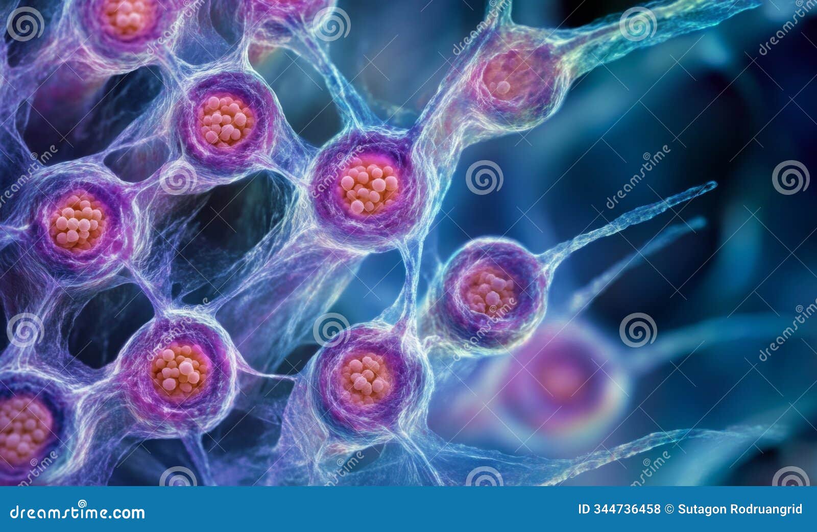 Root Tip of Onion and Mitosis Cell in the Root Tip of Onion Under a ...