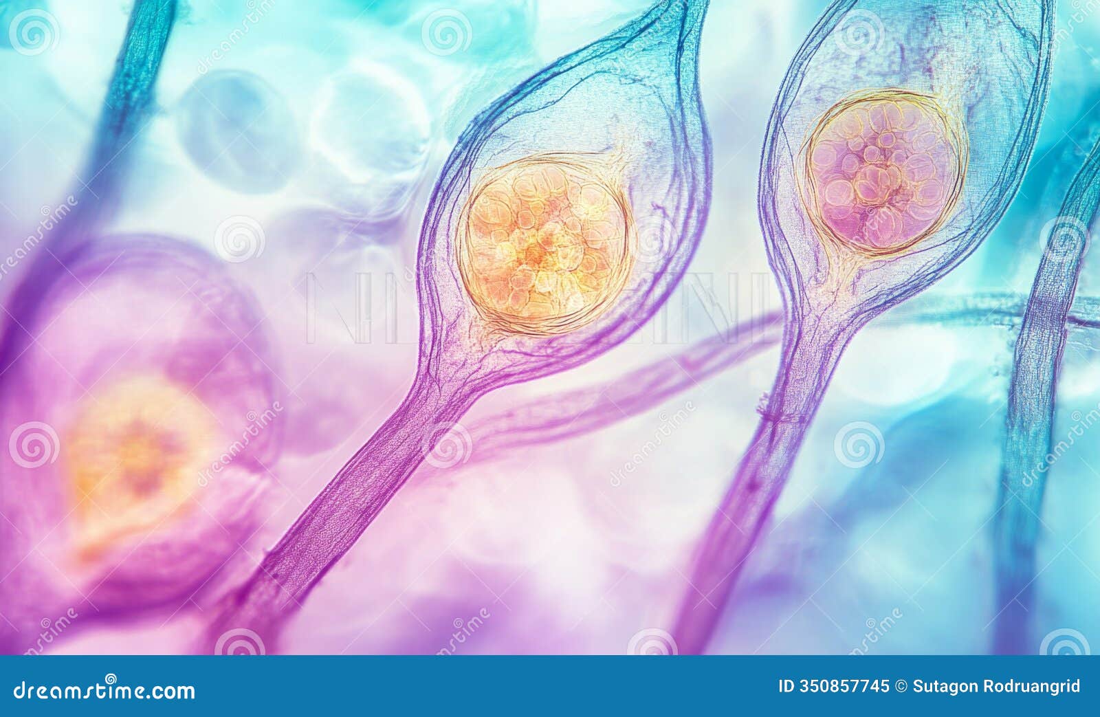 Root Tip of Onion and Mitosis Cell in the Root Tip of Onion Under a ...