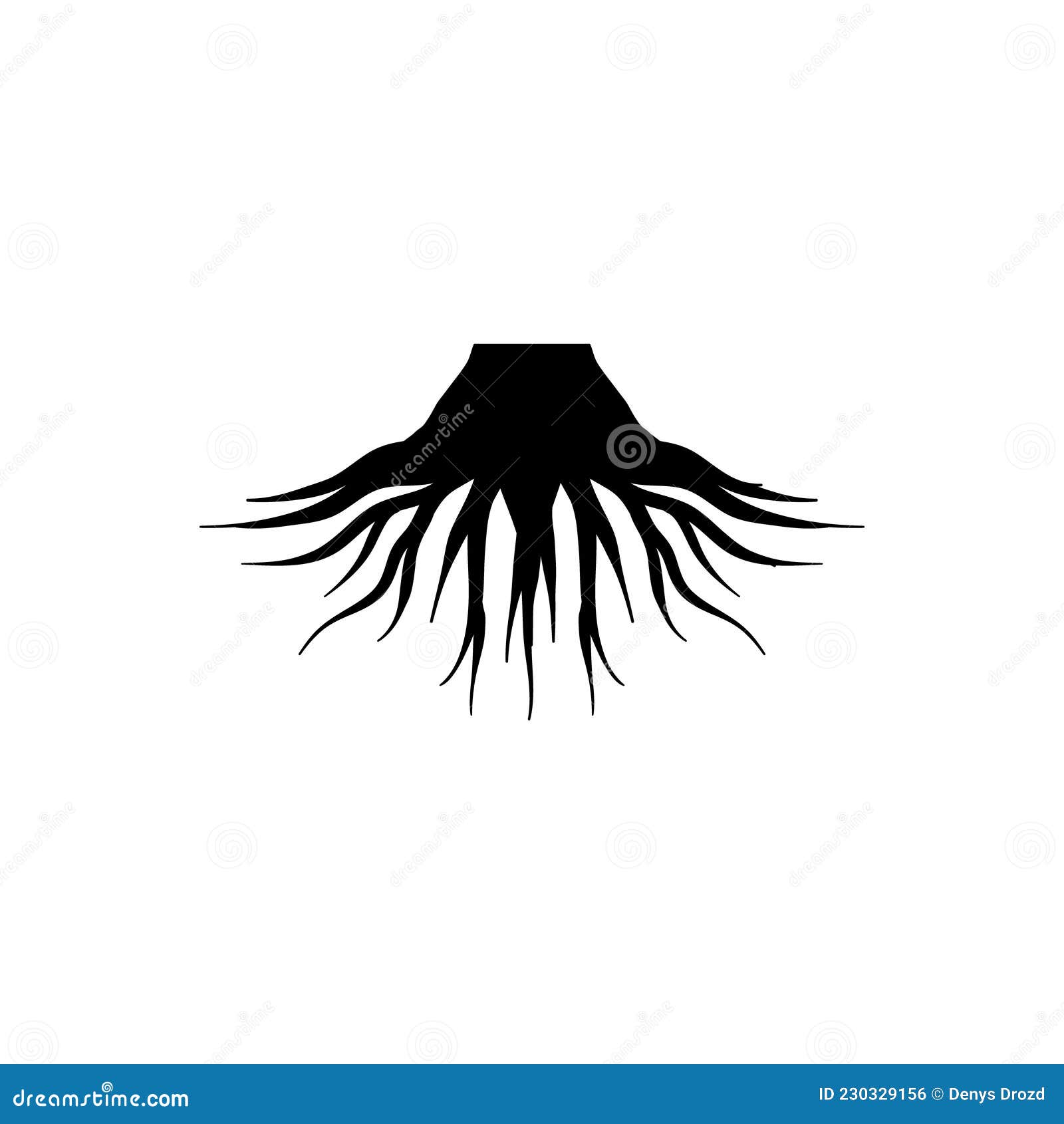 Root Vector Icon Set. Tree Illustration Sign Collection. Herbs Symbol ...