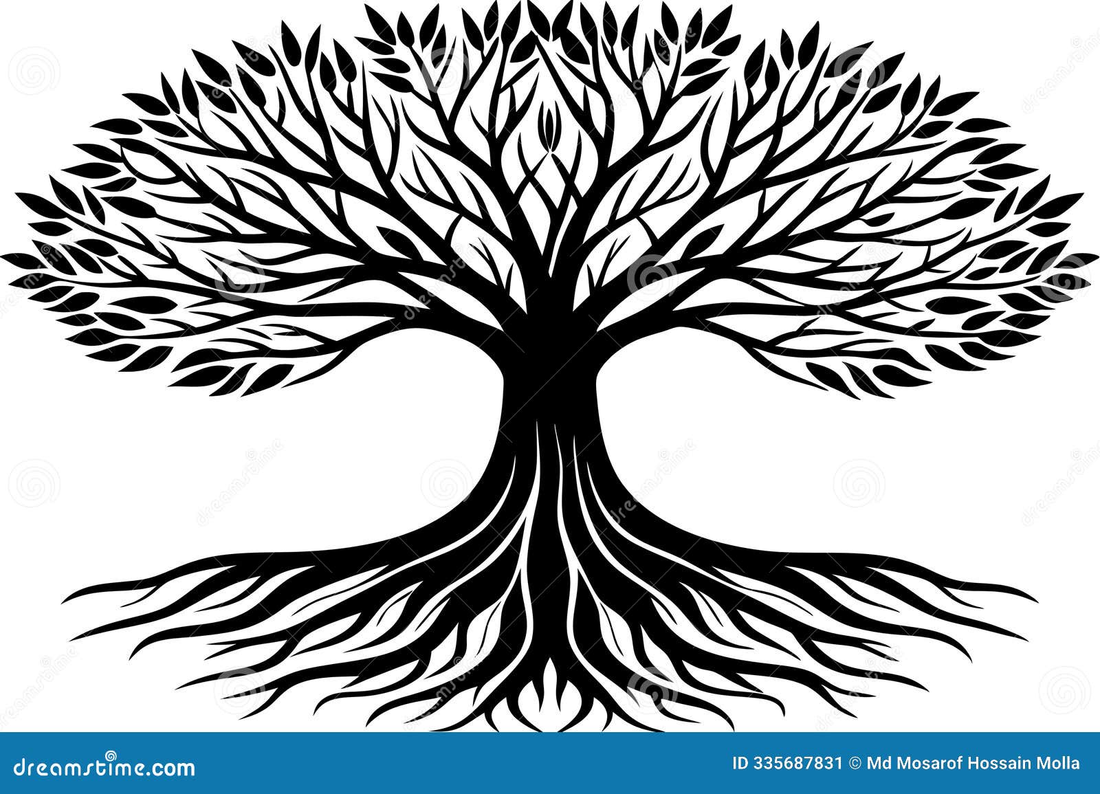 Root Vector Illustration – Nature-Inspired Graphic for Botanical and ...