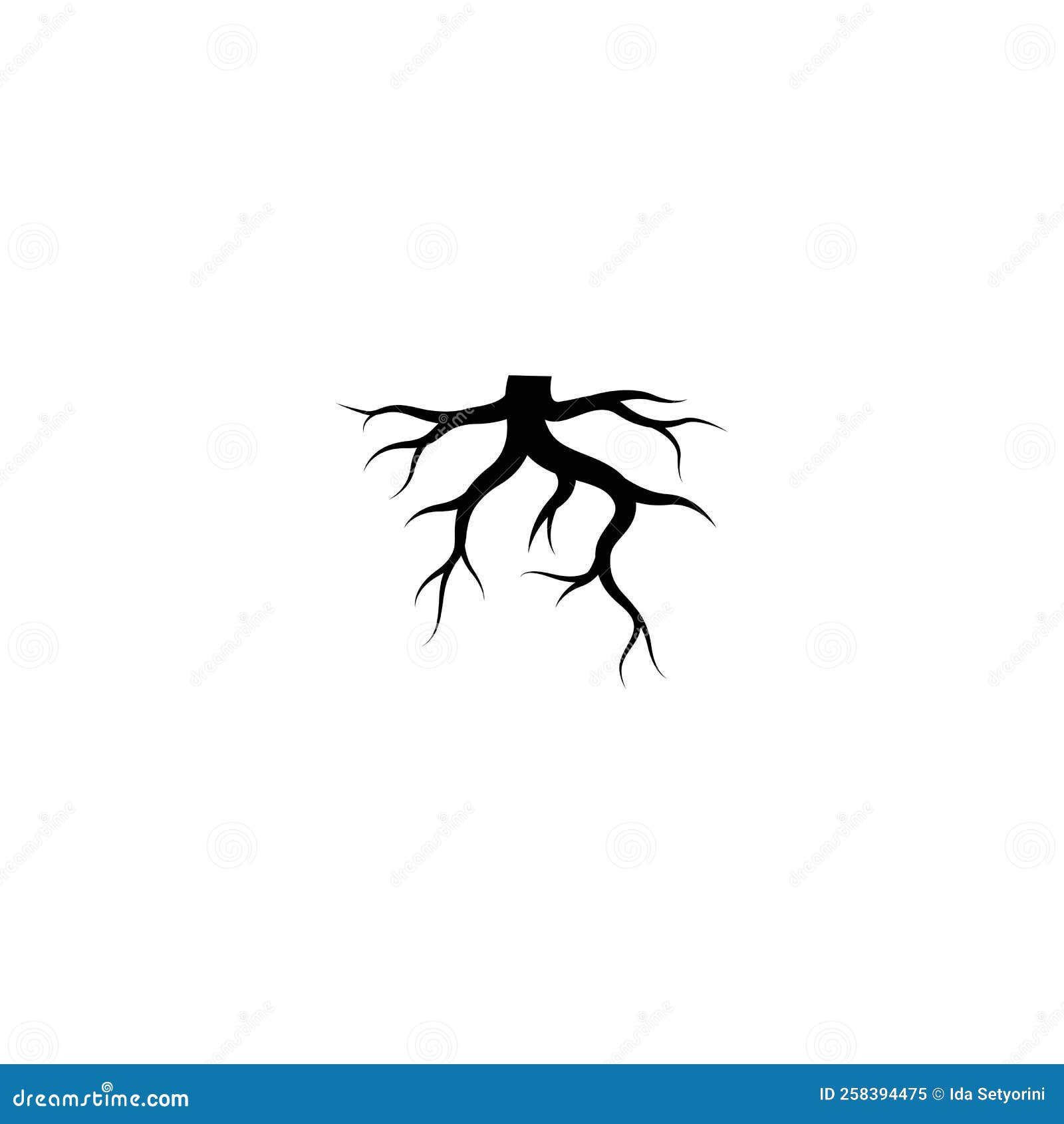 Root vector logo stock illustration. Illustration of cartoon - 258394475