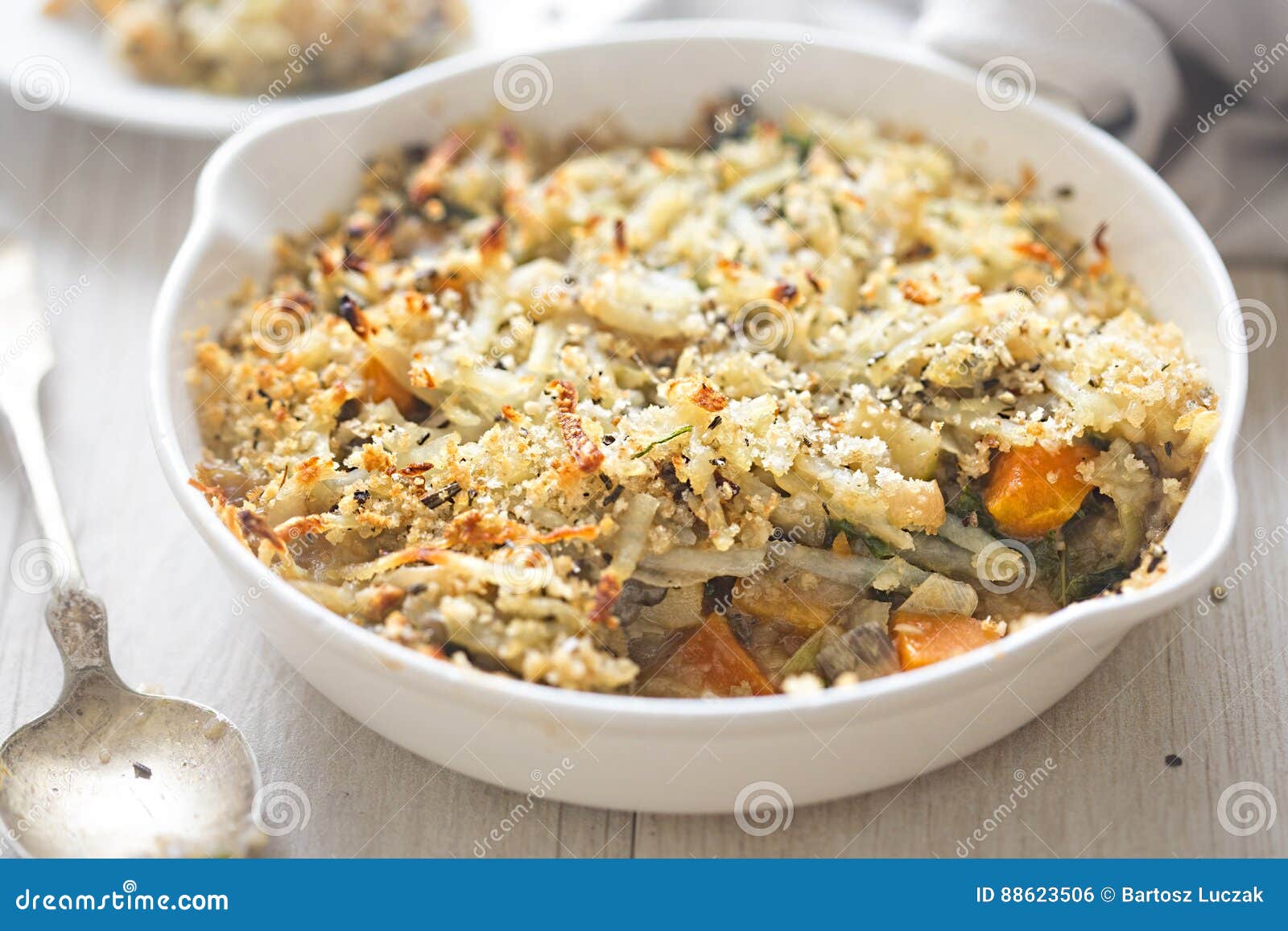 Root vegetable bake stock photo. Image of spoon, carrot - 88623506