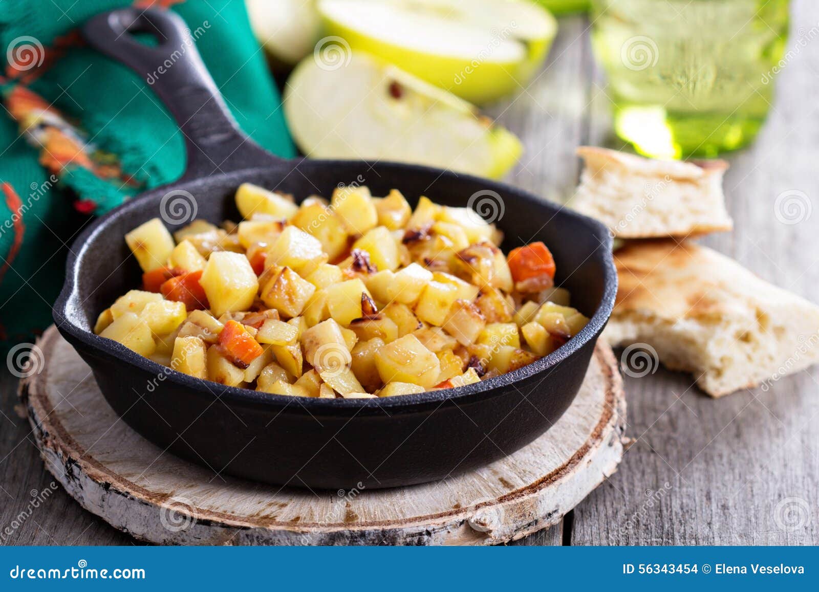 Root Vegetable Hash with Apple Stock Photo - Image of food, savory ...