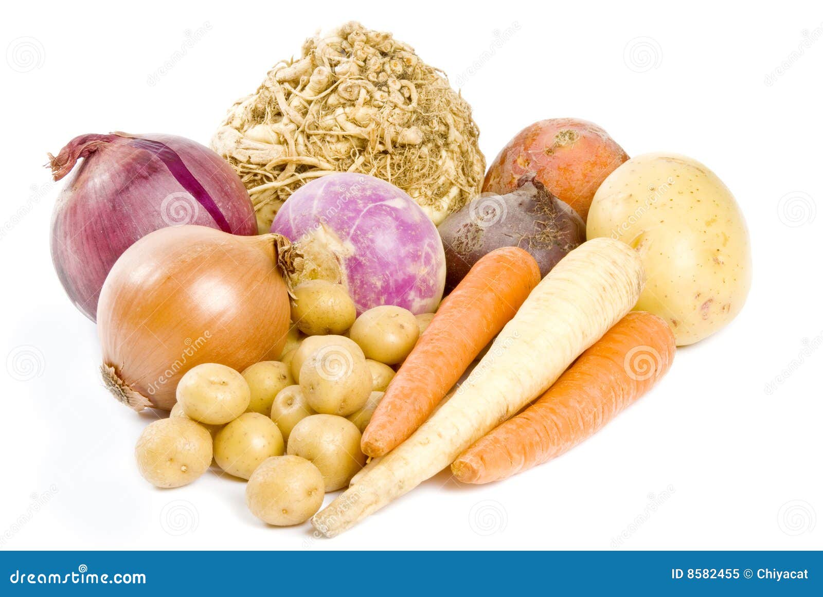 Root Vegetables On White Stock Photography | CartoonDealer.com #26600528