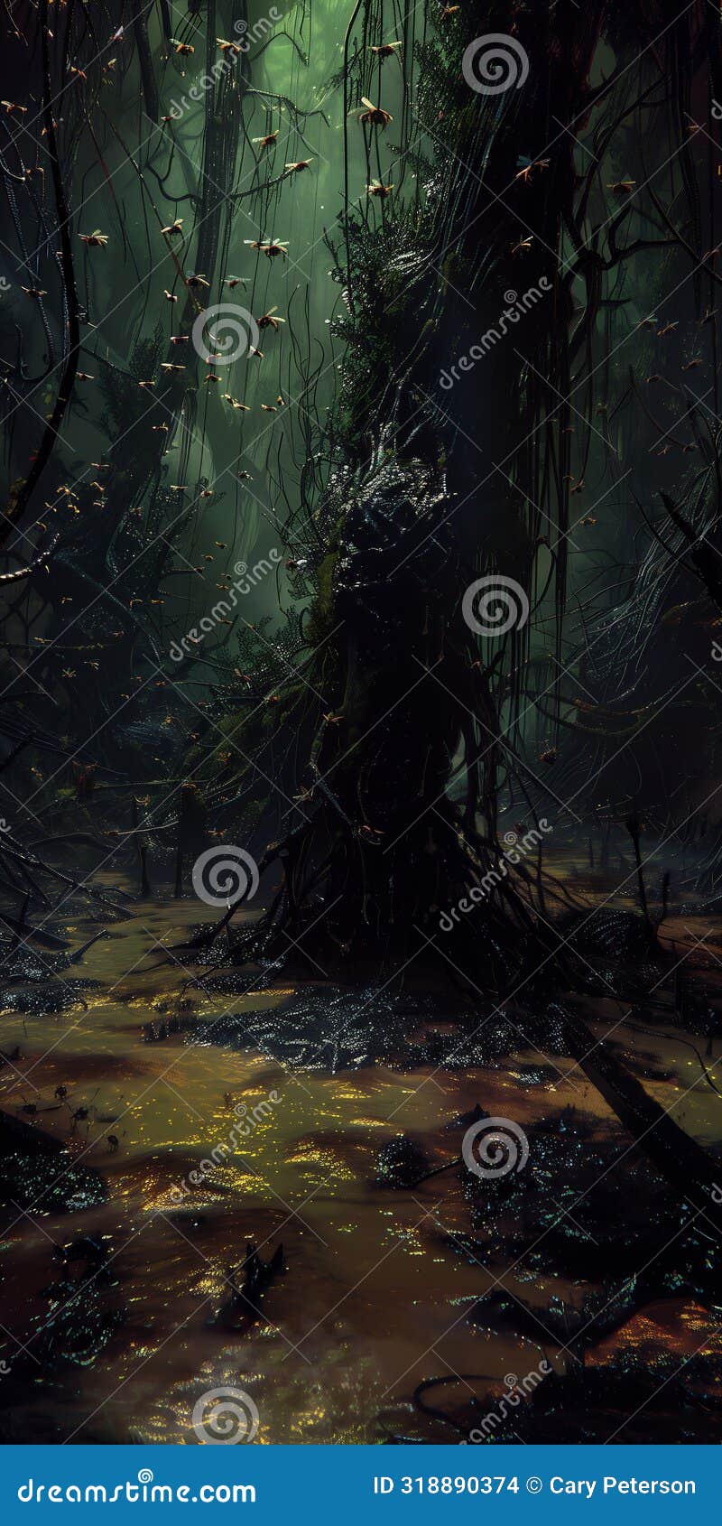 Rooted in Filth: the Dark Secrets of the Grim Swamp Chasm Stock ...