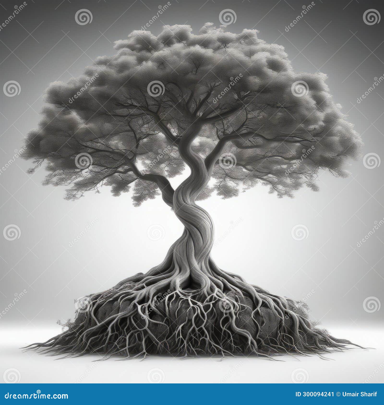 Rooted in Strength stock illustration. Illustration of resilience ...