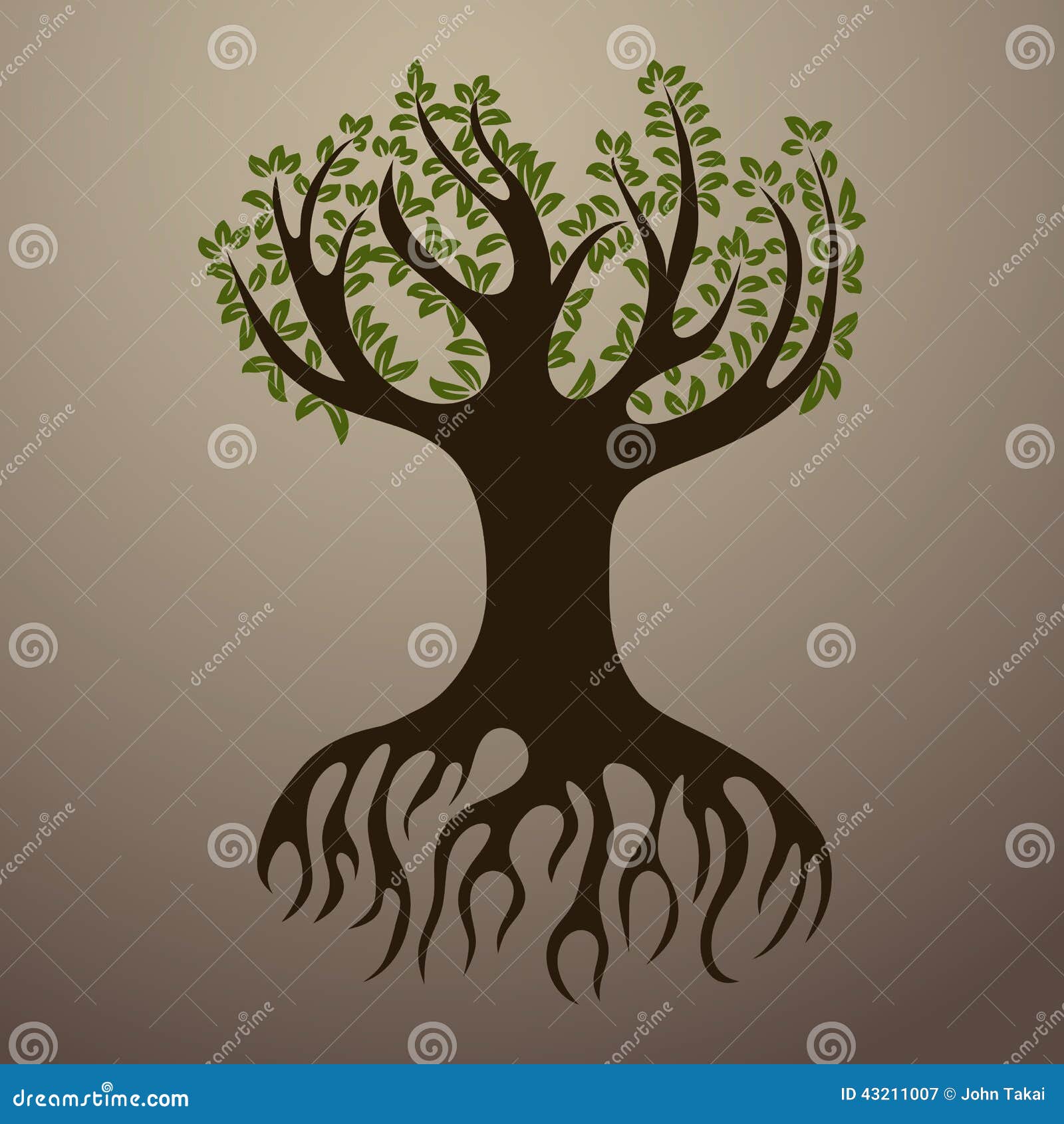 Rooted Tree Logo Design Growing Above The Book. Vector Illustration ...