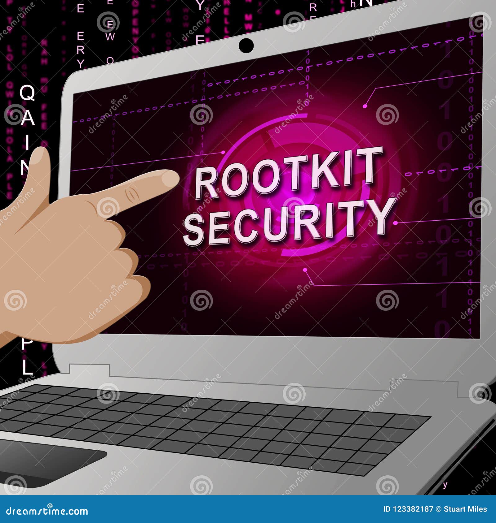 Rootkit Security Data Hacking Protection 3d Illustration Stock ...
