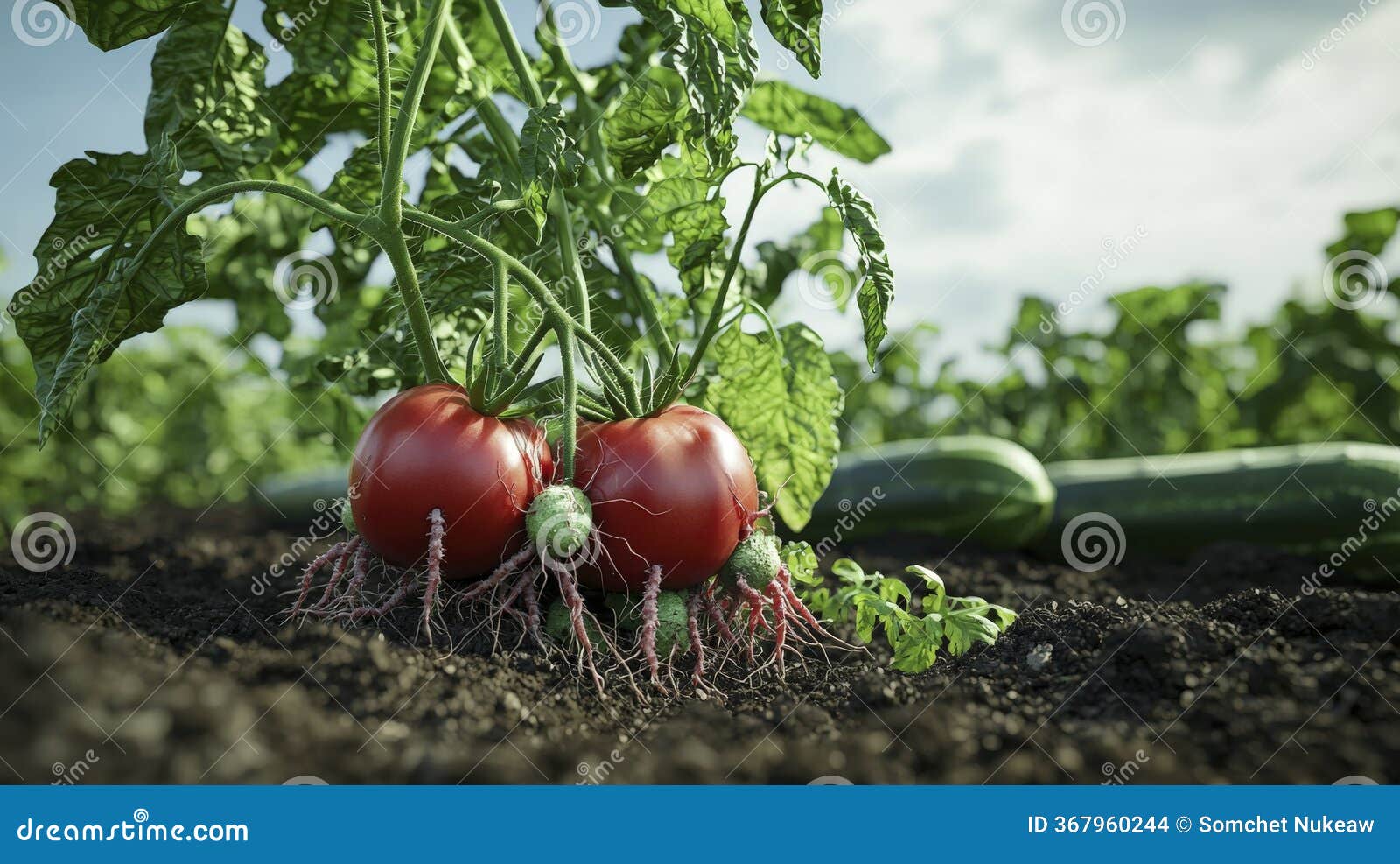 Rootknot Nematodes Impacting Plant Roots Soil Environment Detailed Diagram Scientific Study ...