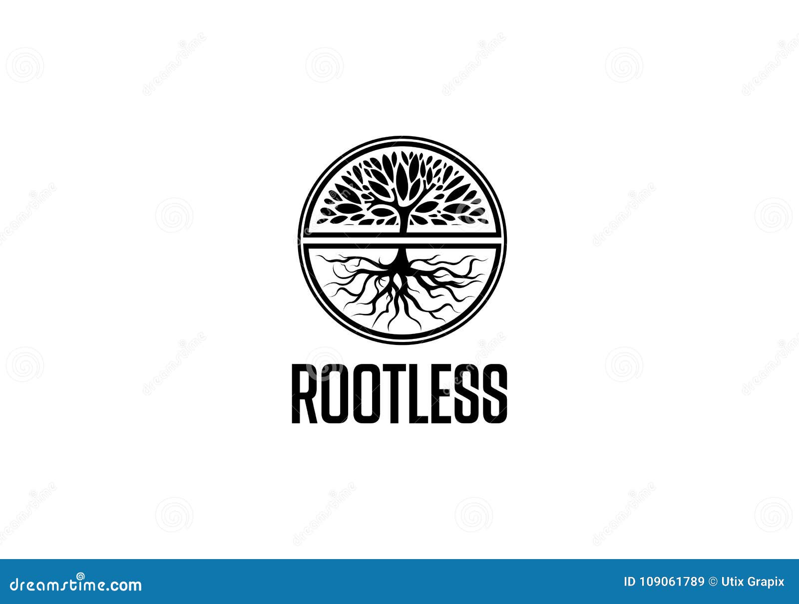 Rootless logo vector stock vector. Illustration of wave - 109061789