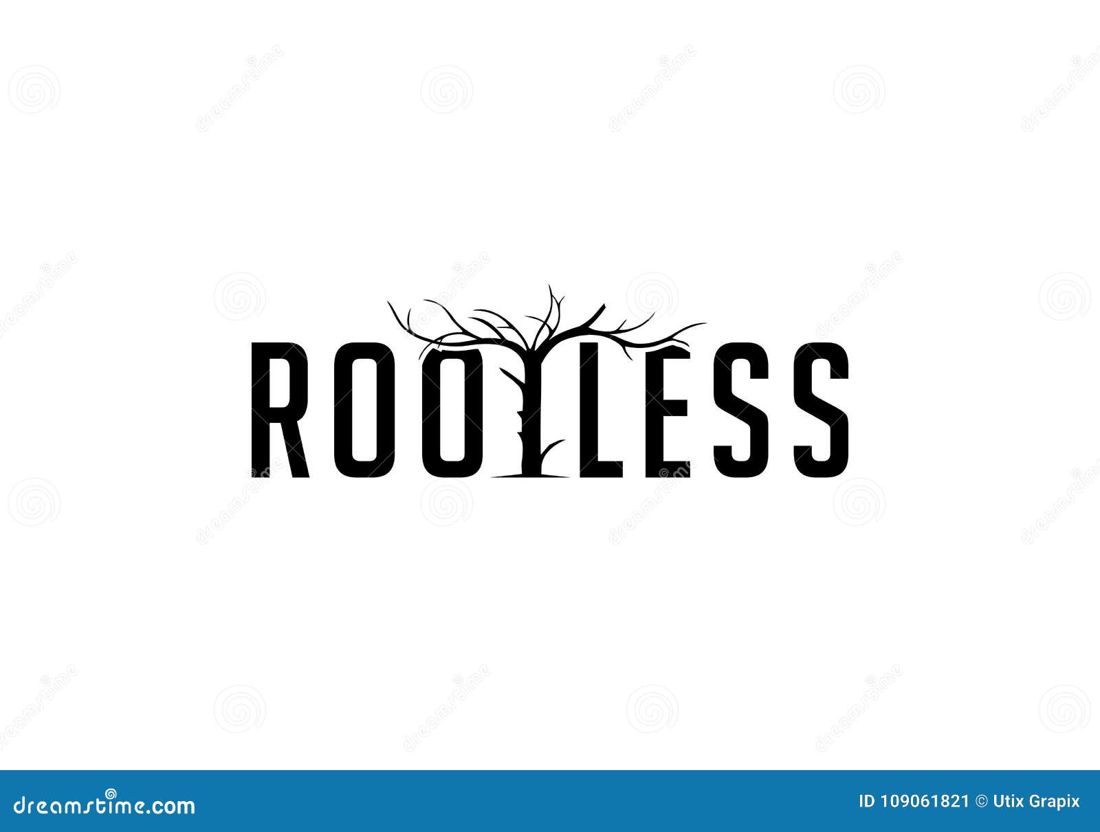 Rootless logo vector stock vector. Illustration of health - 109061821
