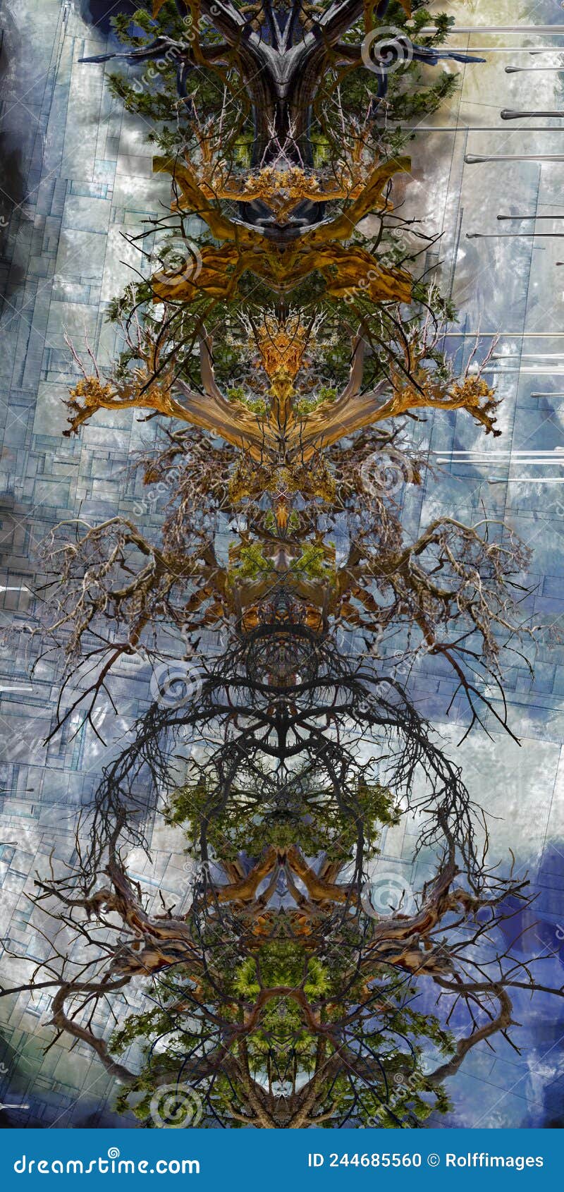 Roots on abstract canvas stock illustration. Illustration of ornament ...